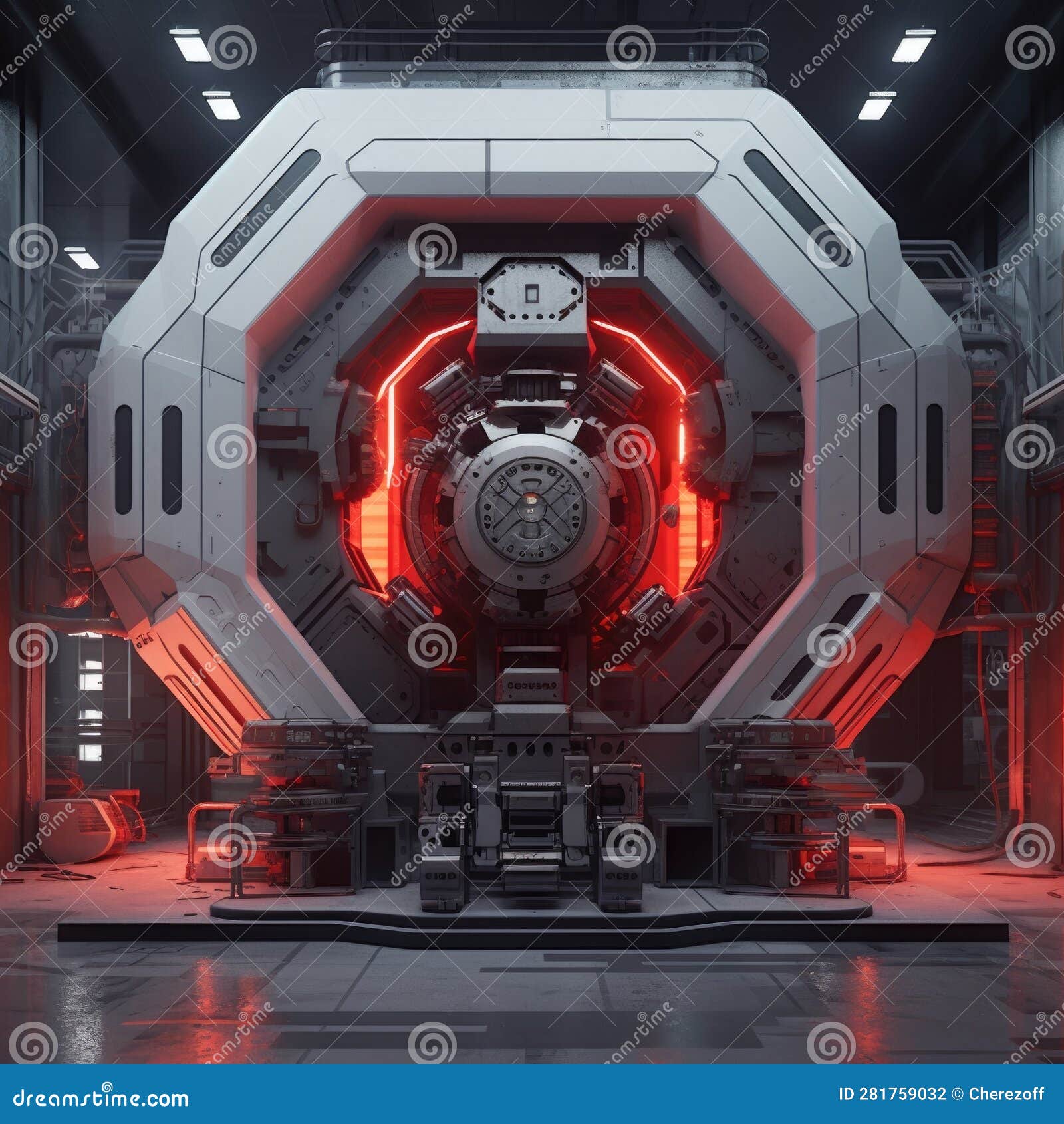 The CNC Machine of the Future Stock Illustration - Illustration of ...