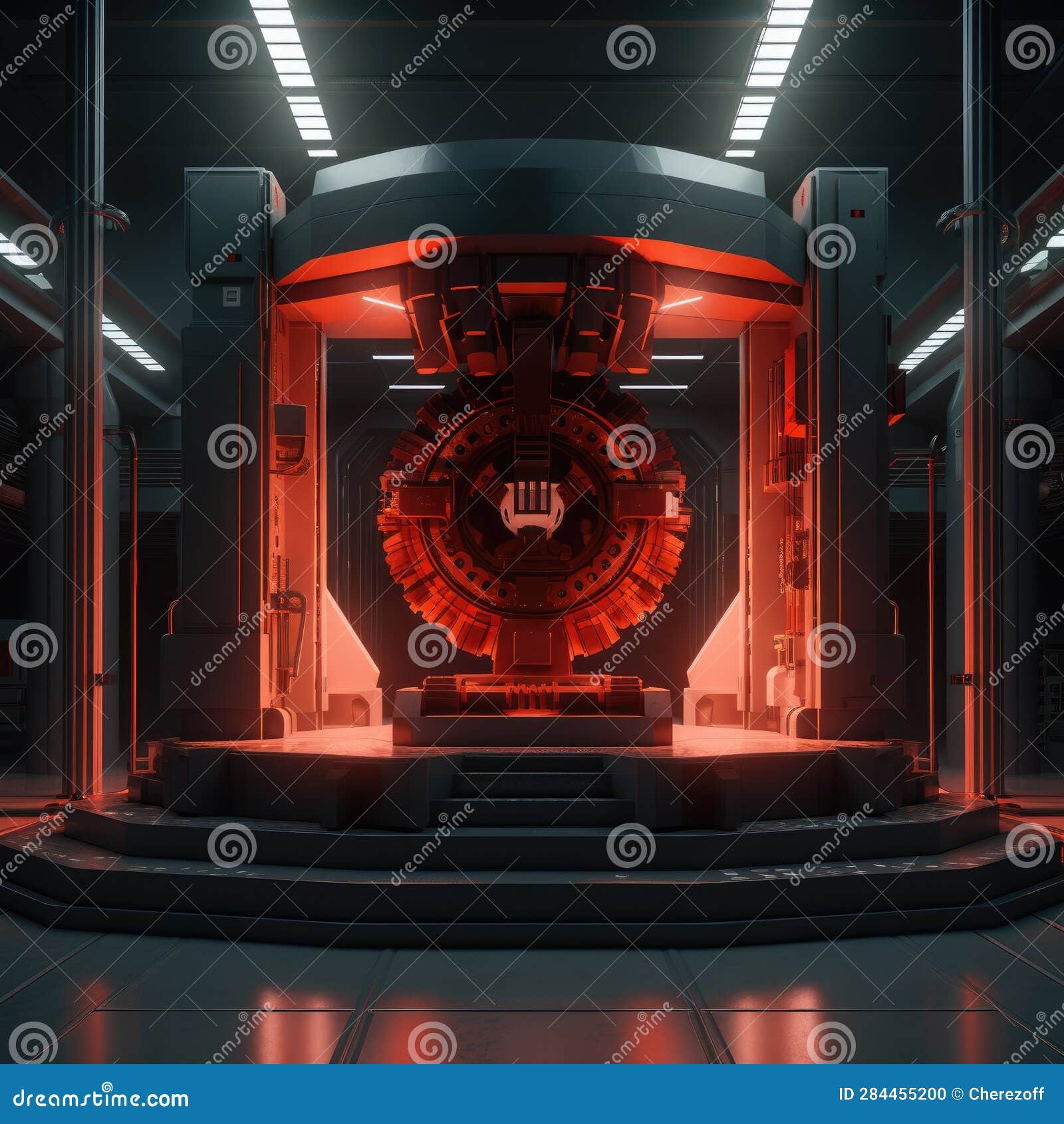 The CNC Machine of the Future Stock Illustration - Illustration of ...