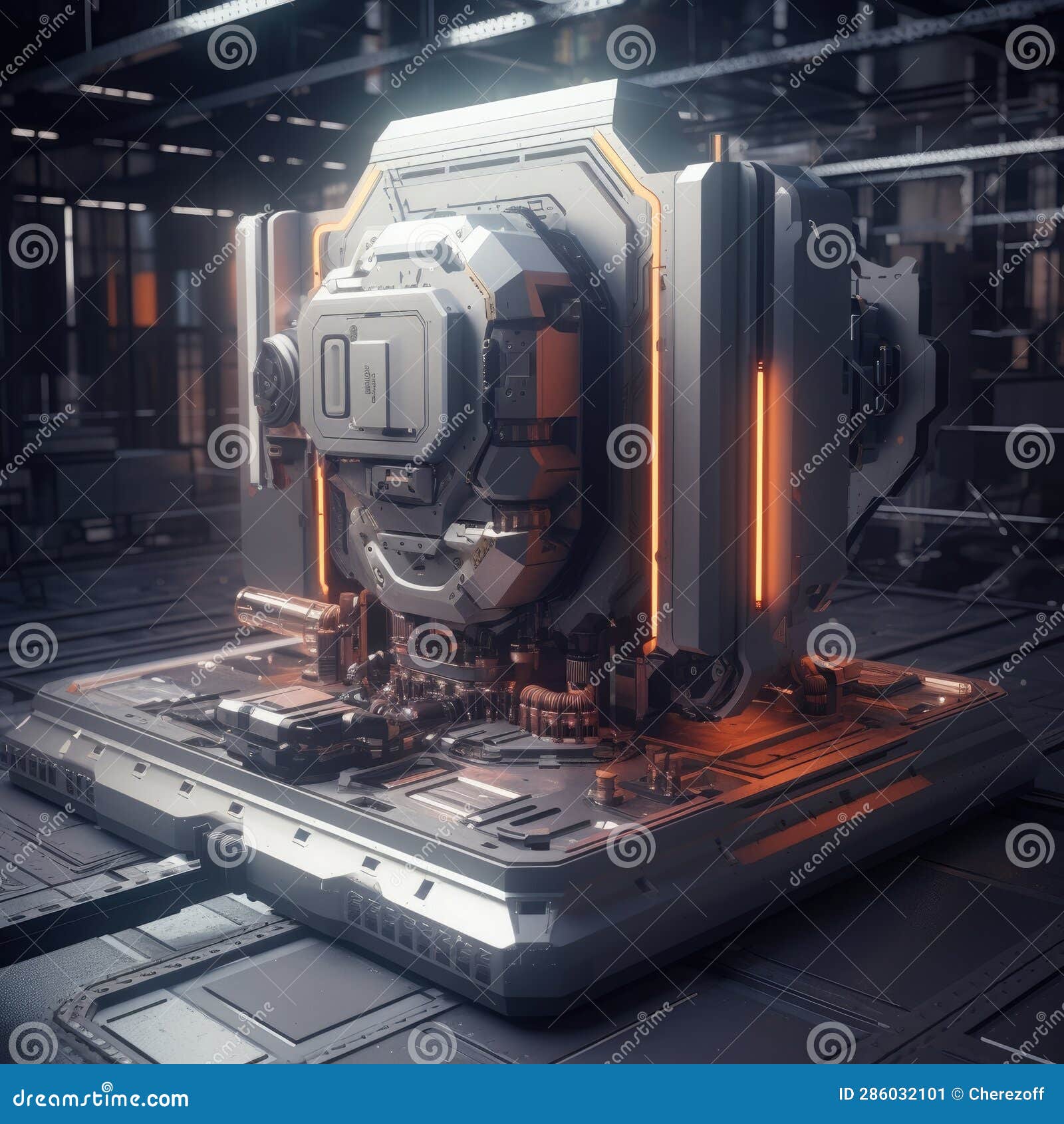 The CNC Machine of the Future Stock Image - Image of work, industry ...