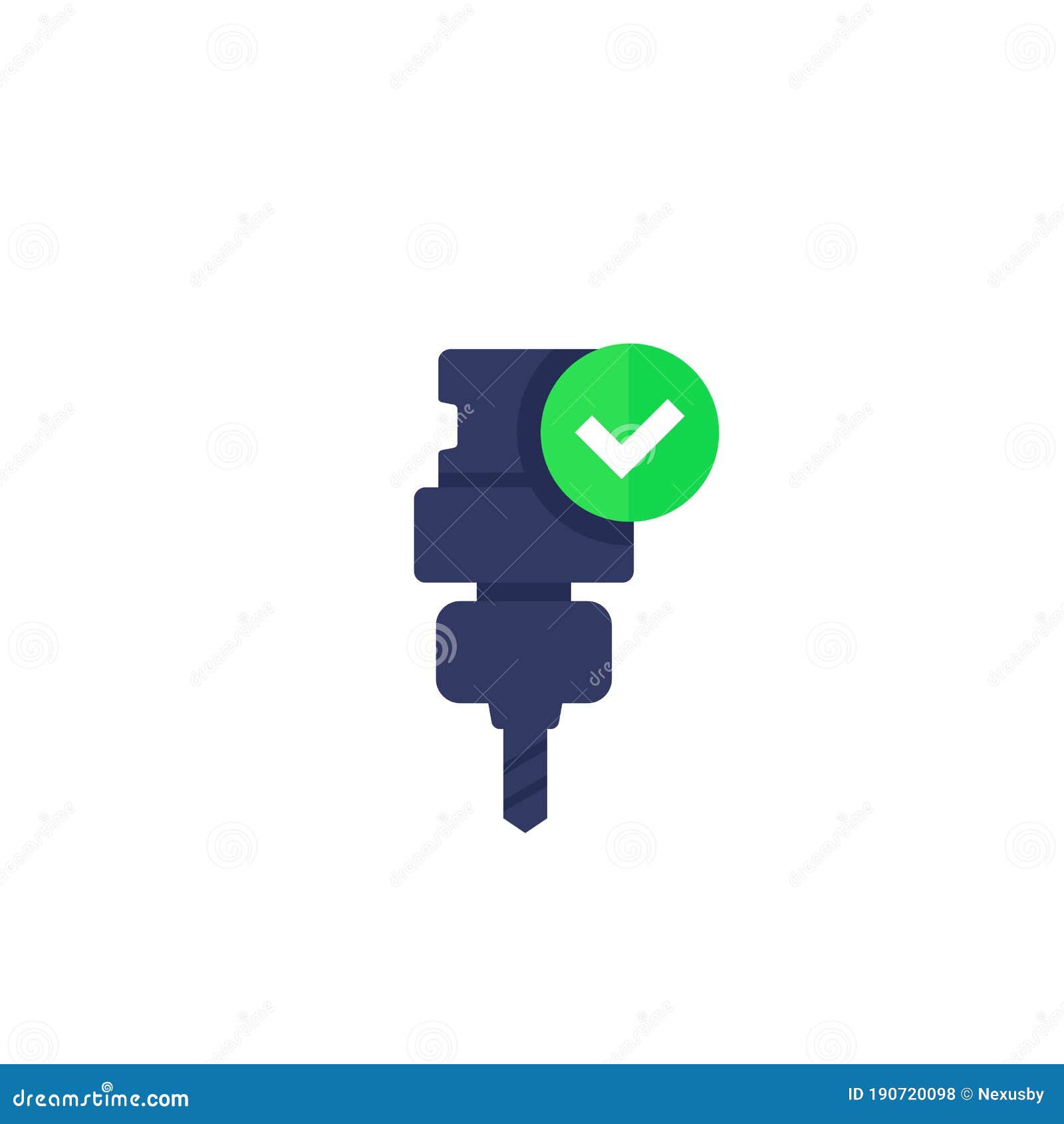 CNC Machine Icon with Check Mark Stock Vector - Illustration of vector ...