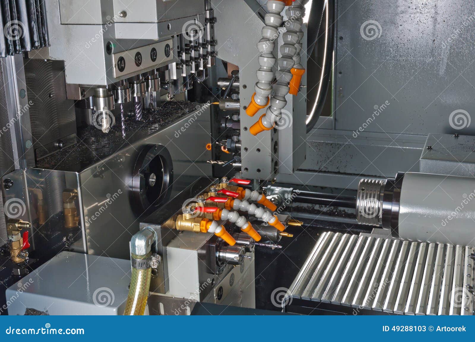 CNC machine stock image. Image of machining, manufacturing - 49288103