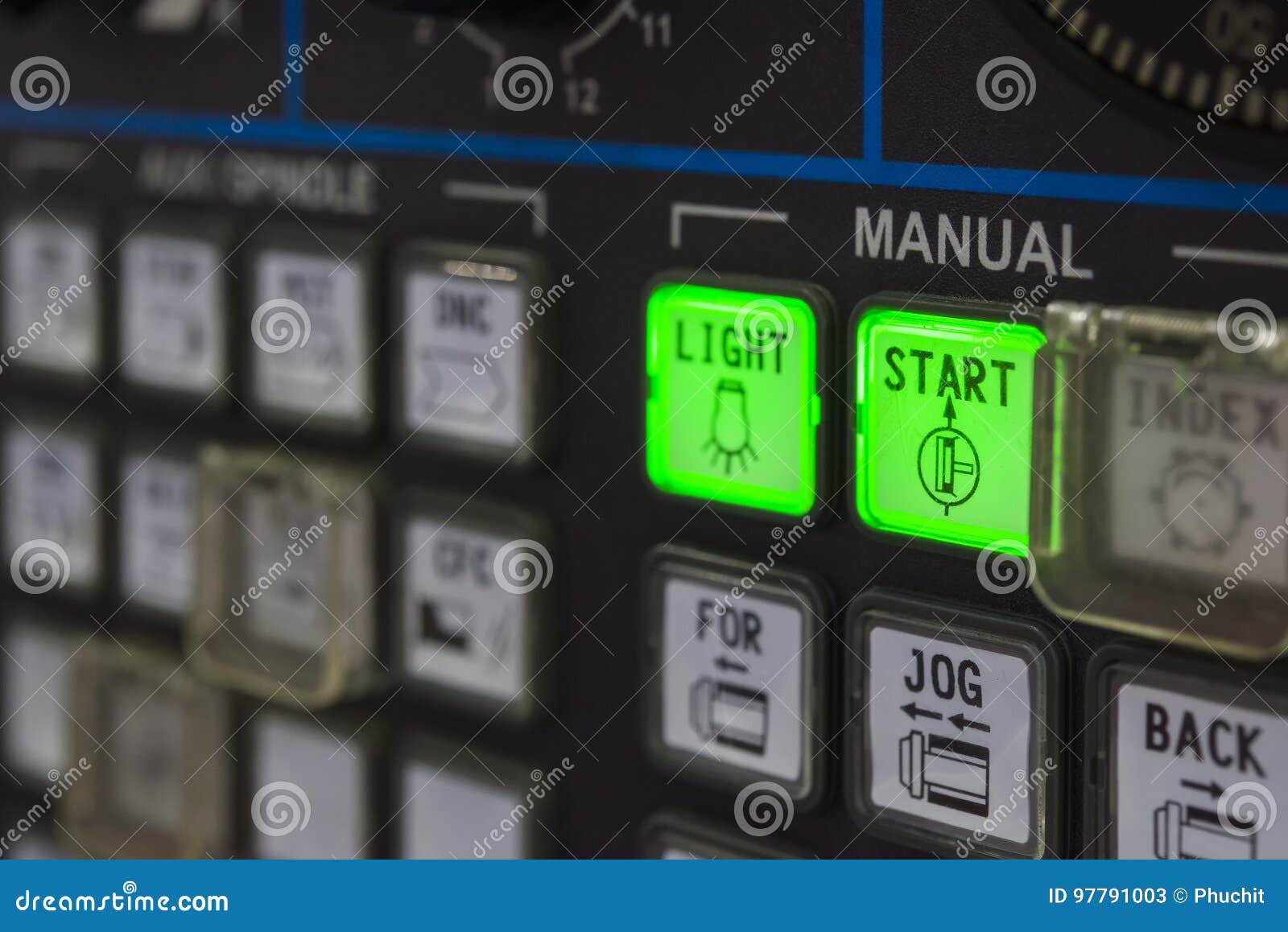 The CNC machine keyboard stock image. Image of mill, milling - 97791003