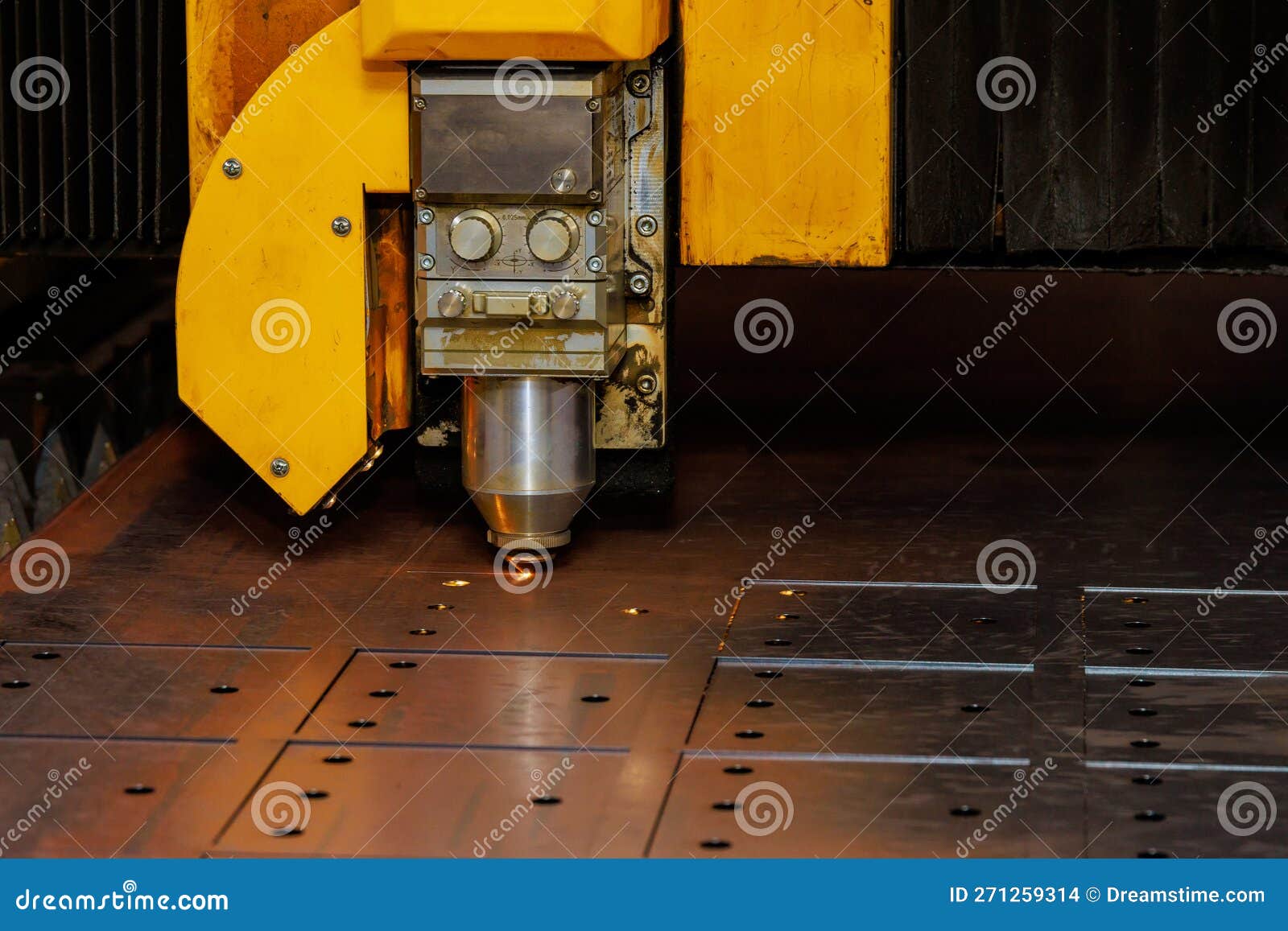 CNC Machine for Laser Cutting of Sheet Metal. High-tech Equipment for ...