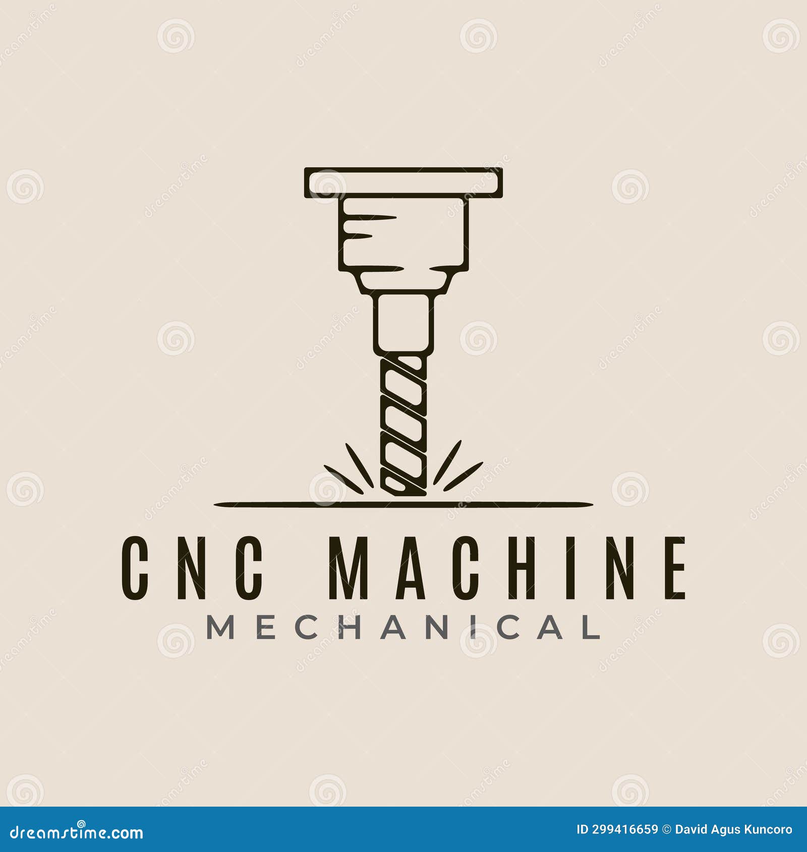 Cnc Machine Modern Technology Line Art Logo Icon and Symbol Mechanical ...