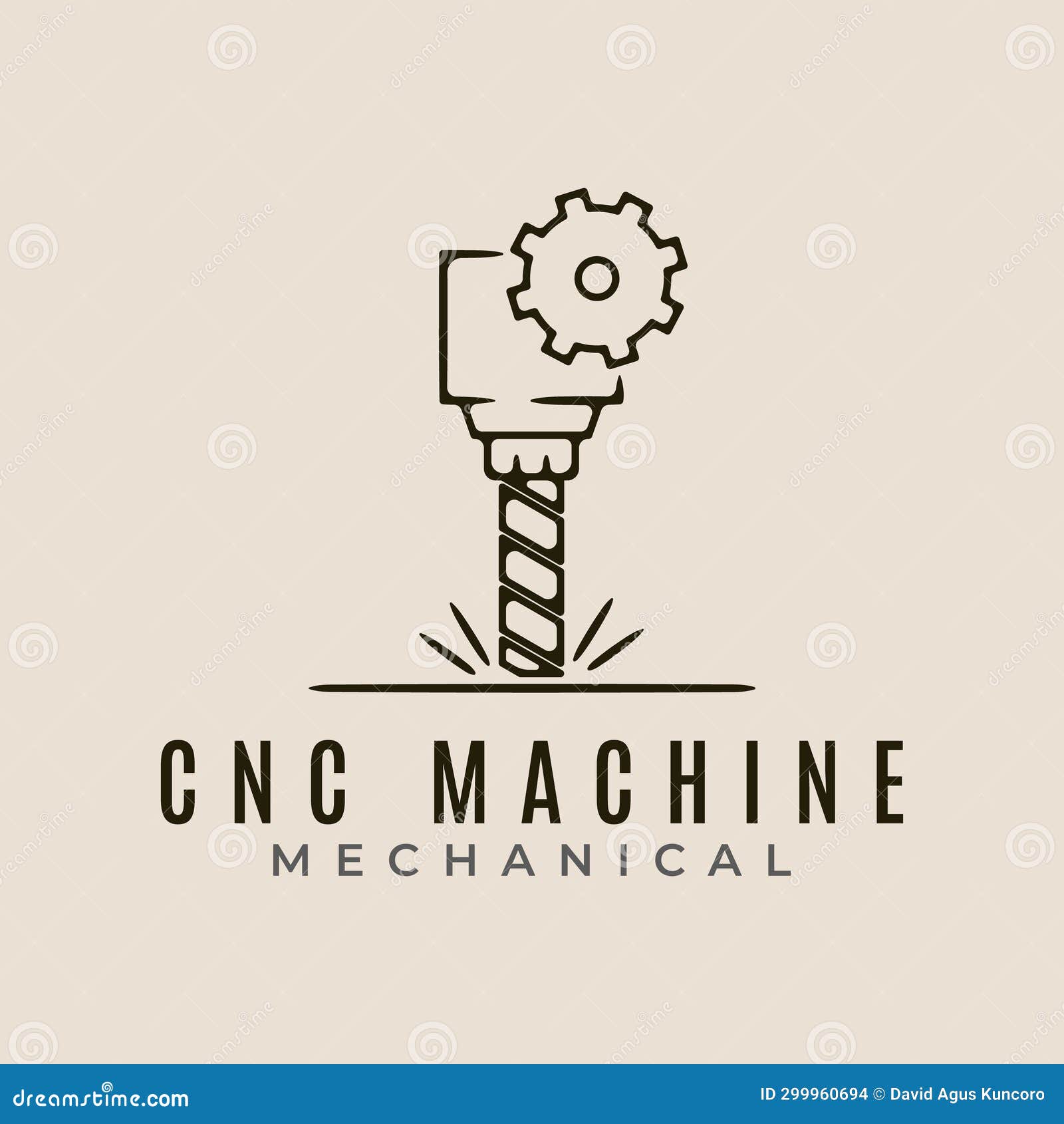 Cnc Machine Modern Technology Line Art Logo Icon and Symbol Mechanical ...