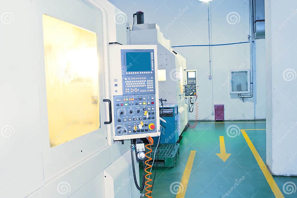 CNC machine shop stock image. Image of chemical, machine - 24519151