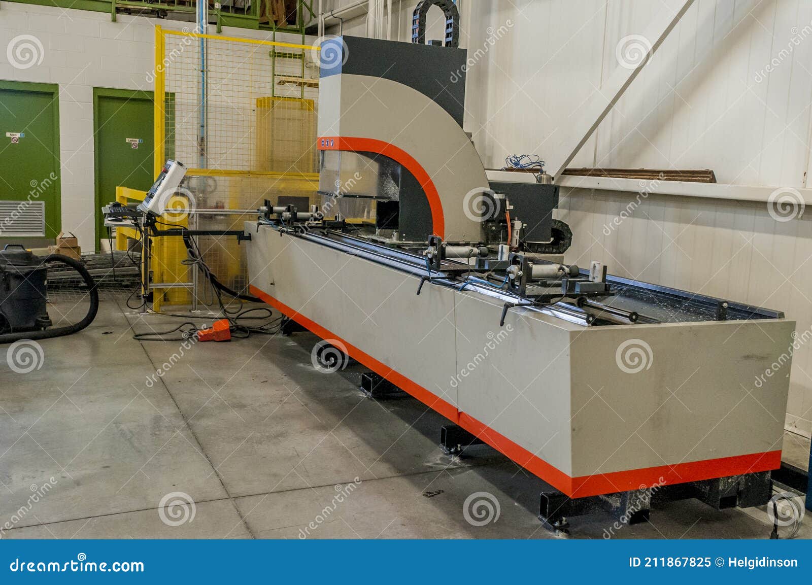 CnC Machine stock image. Image of operative, hand, laborer - 211867825