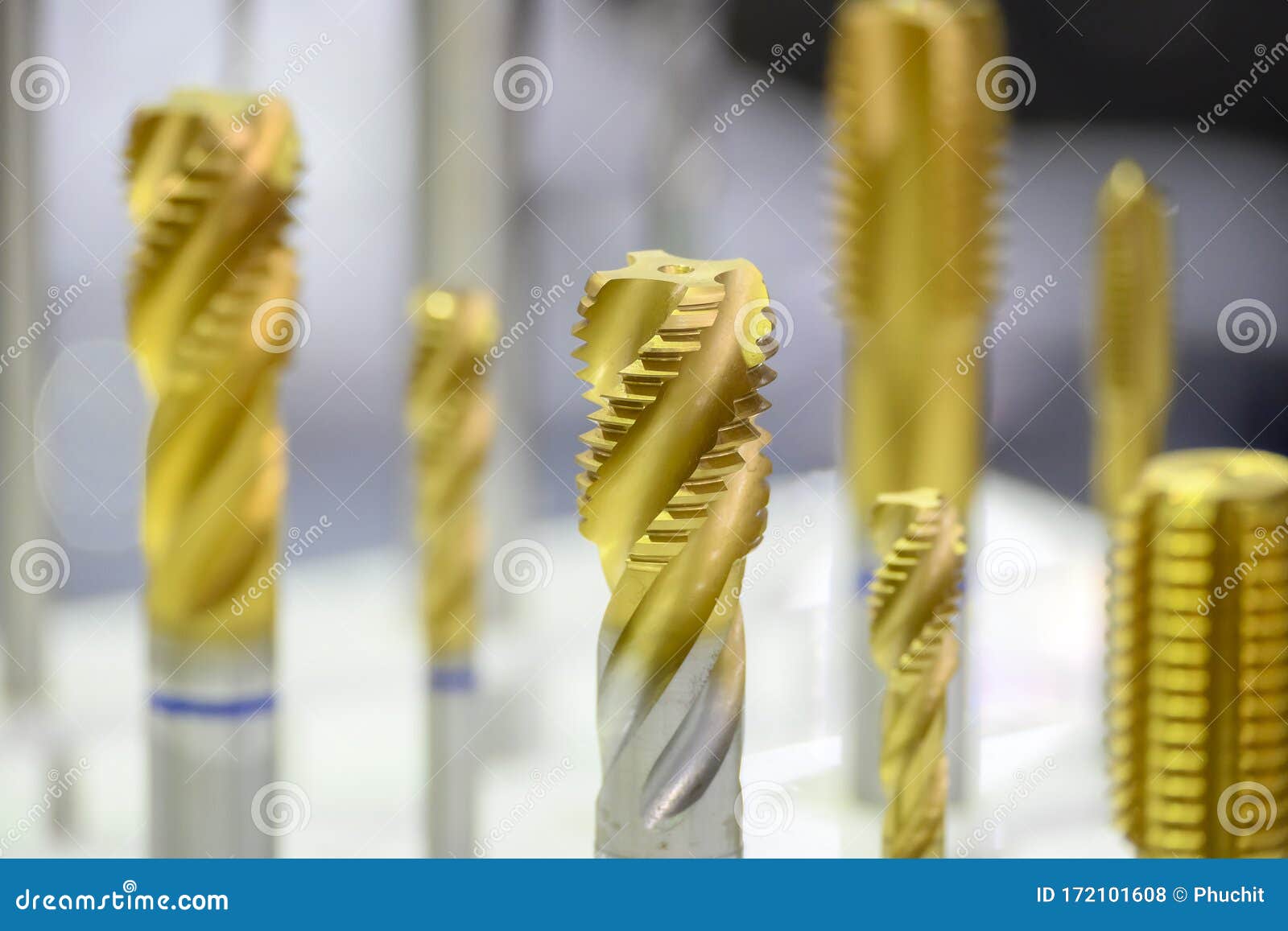 The CNC Machine Tapping Tools for Special Purpose . Stock Photo - Image ...