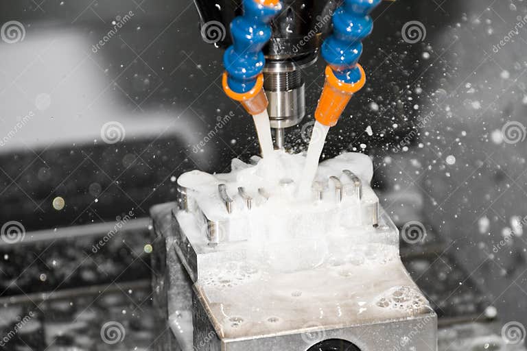 Cnc machine tool stock image. Image of engineer, metal - 14754997