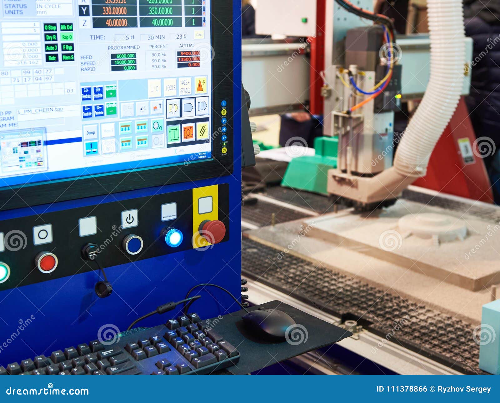 CNC Machine Tool for 3D Object Simulation Stock Photo - Image of mouse ...