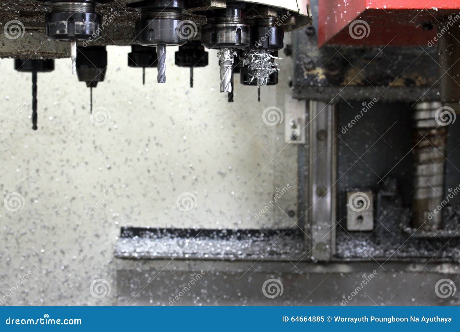 CNC Machine tool set stock image. Image of filings, operate - 64664885