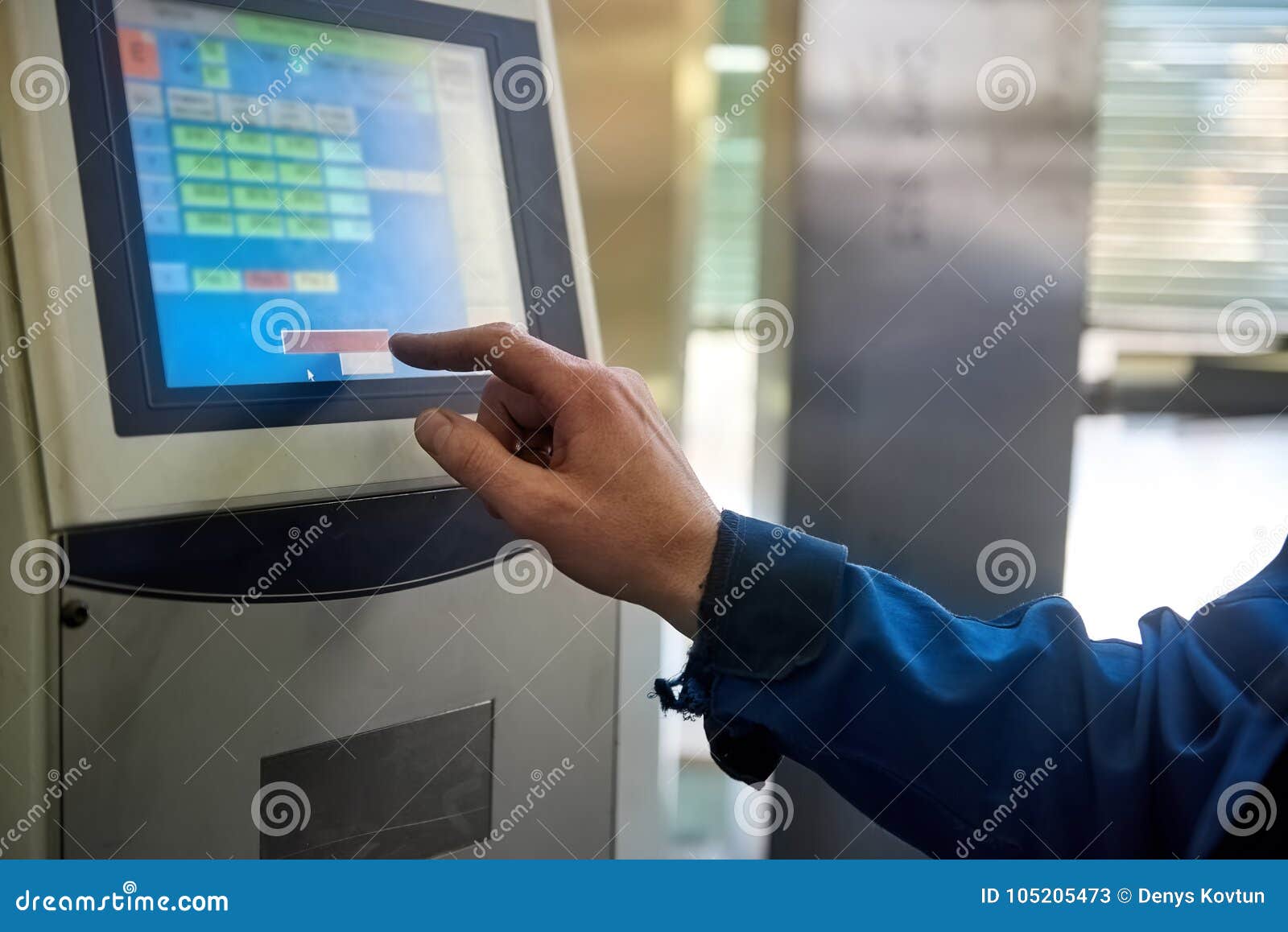 Cnc Machine Touch Controls. Stock Image - Image of engineering, digital ...