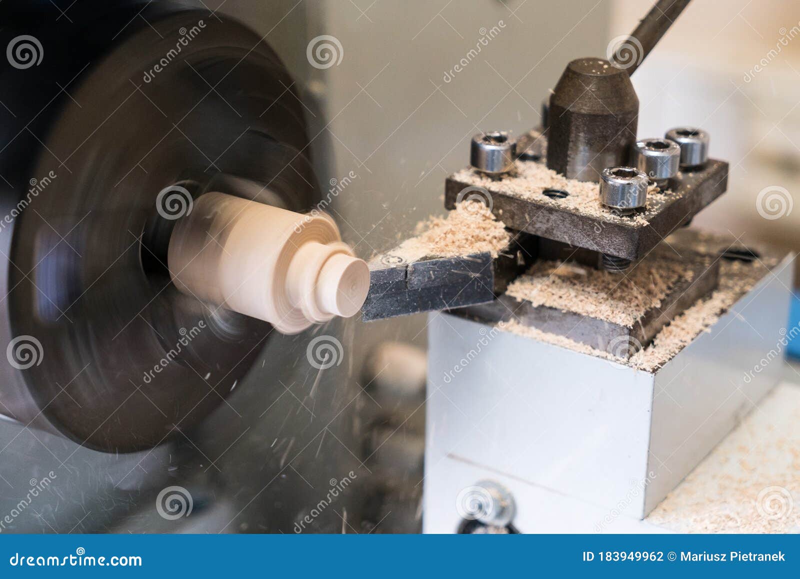 Cnc Machine, Turning Milling Tap Proces Stock Photo - Image of ...
