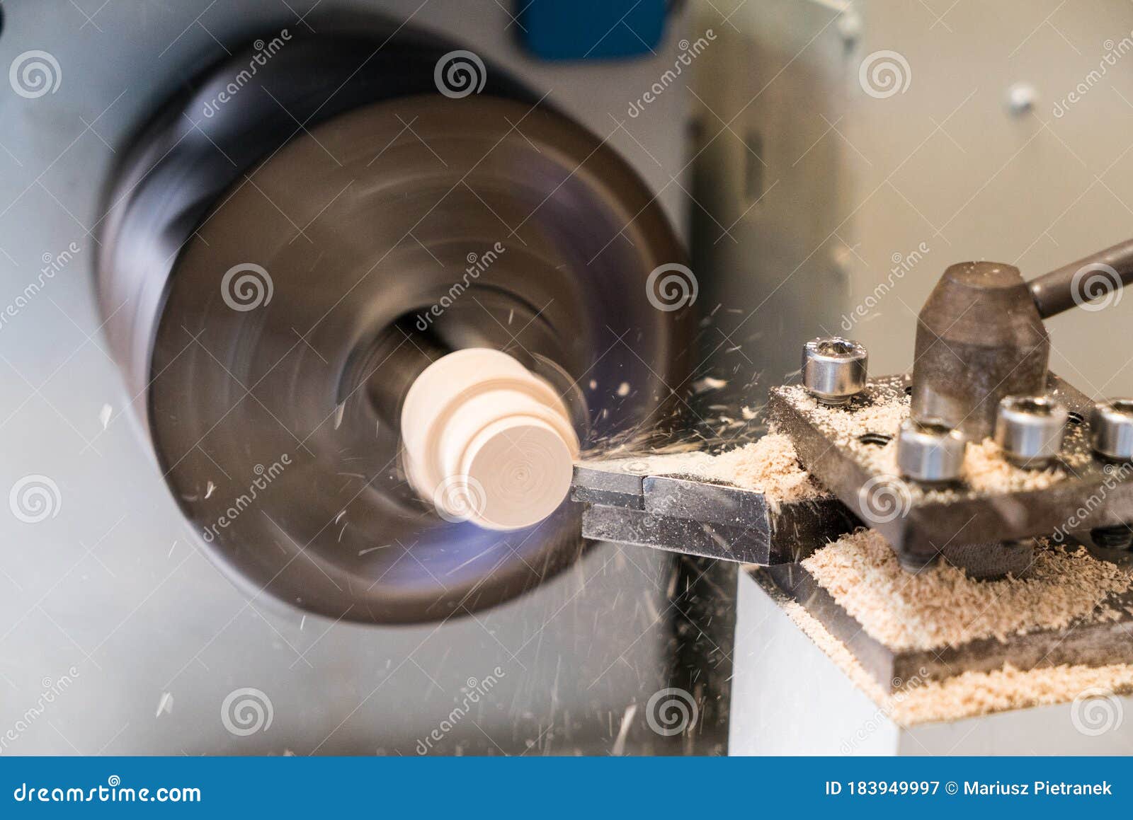 Cnc Machine, Turning Milling Tap Proces Stock Image - Image of boring ...