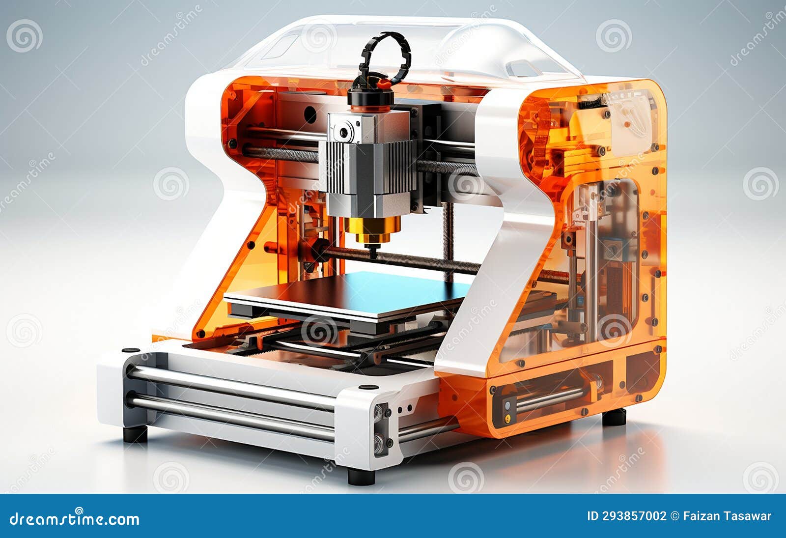 CNC Machine on White Base - Generative AI -Generative Ai Stock ...