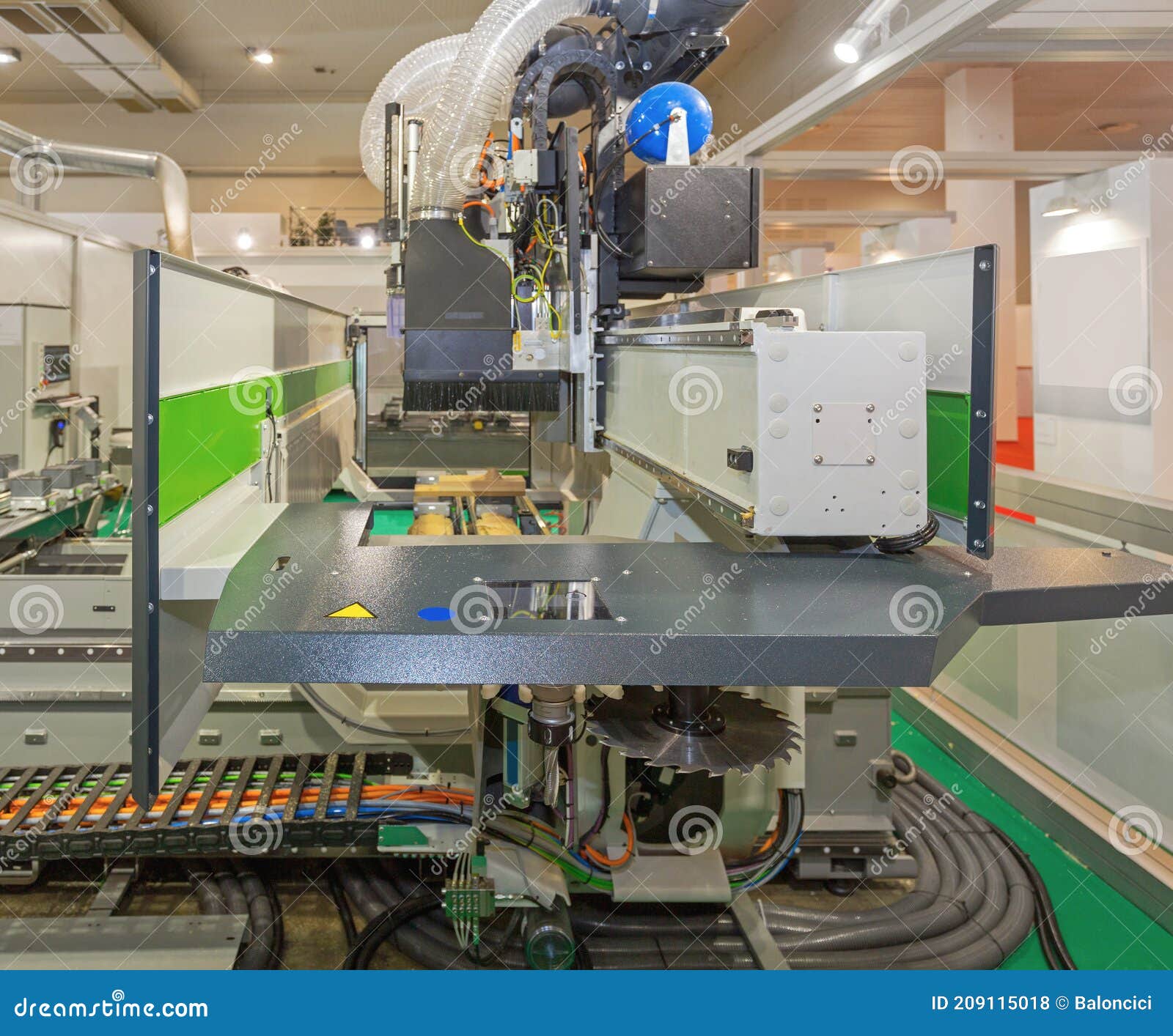 Cnc Machine Wood stock photo. Image of movement, machine - 209115018