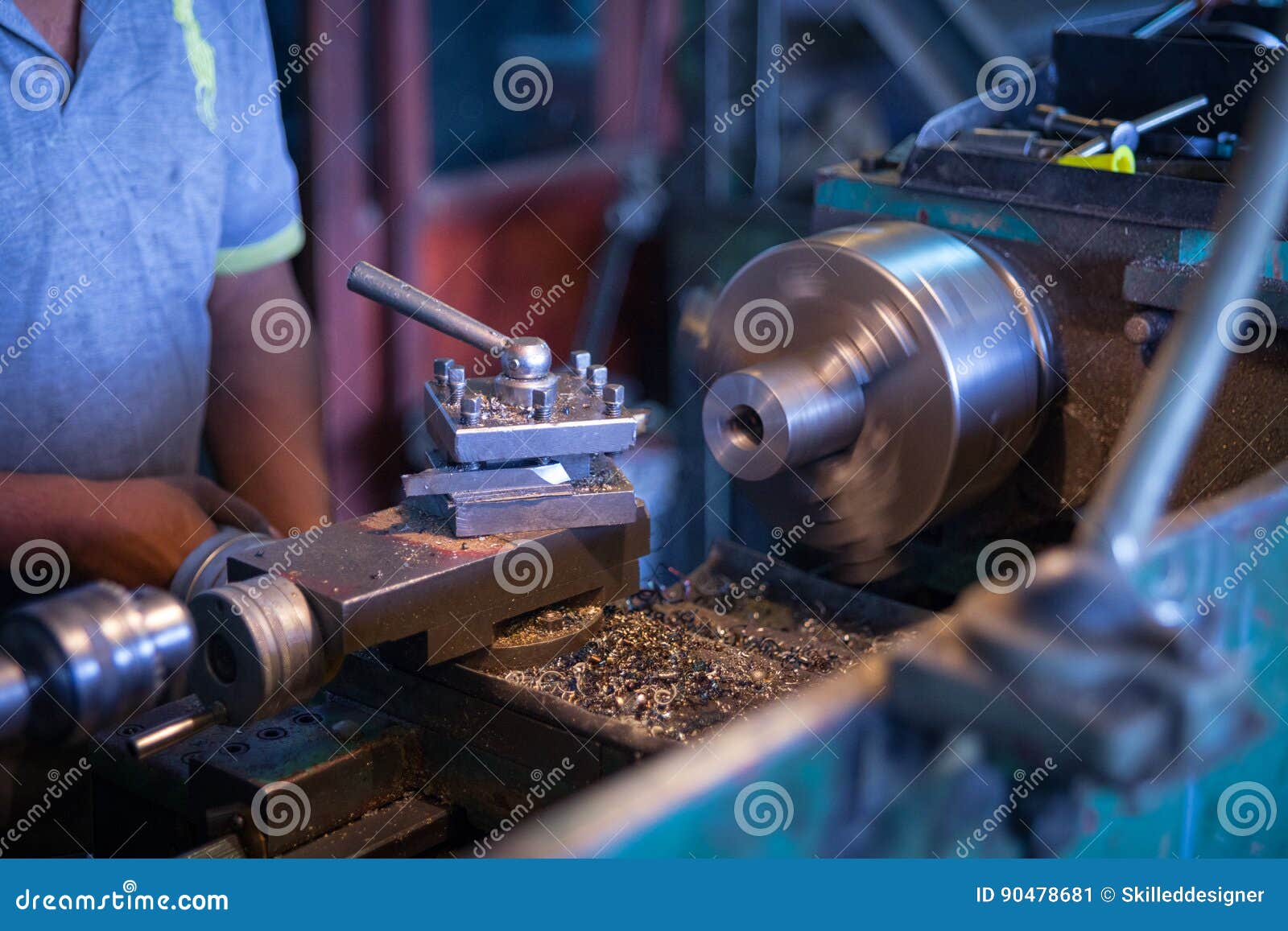 CNC Machine stock image. Image of precision, metal, engineering - 90478681