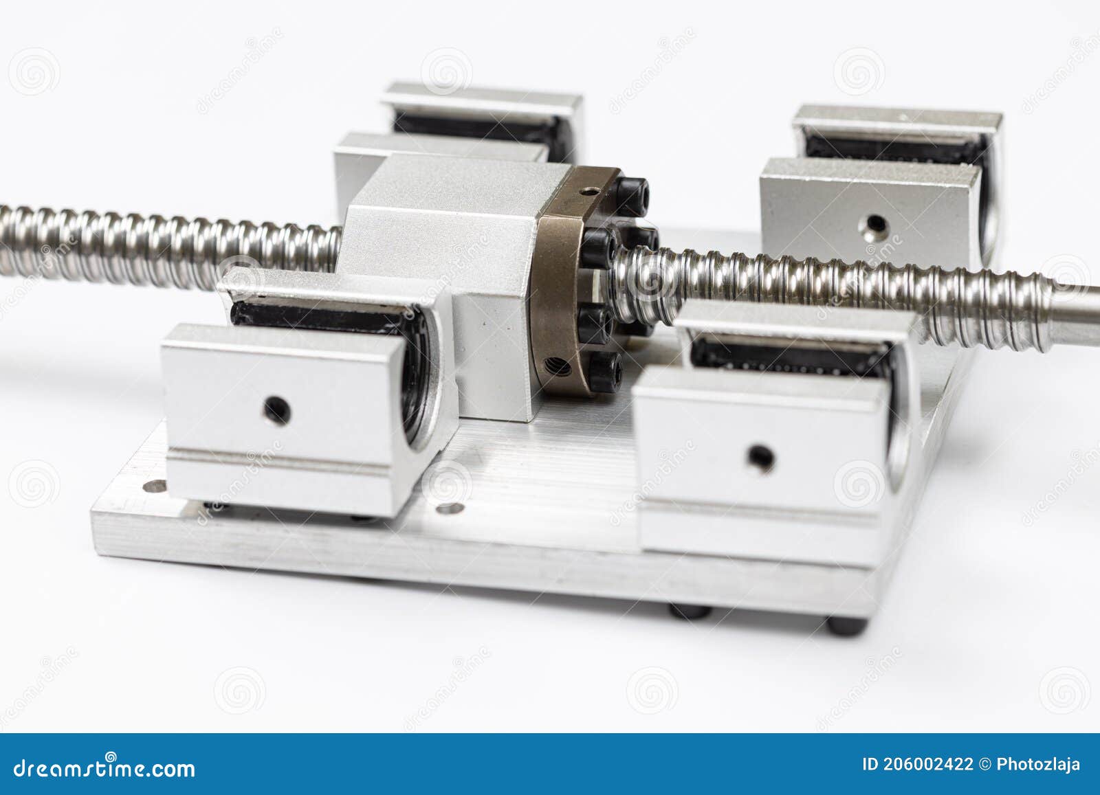 CNC Machine Z Axis Aluminum Cnc Part CNC Machining Stock Photo - Image ...