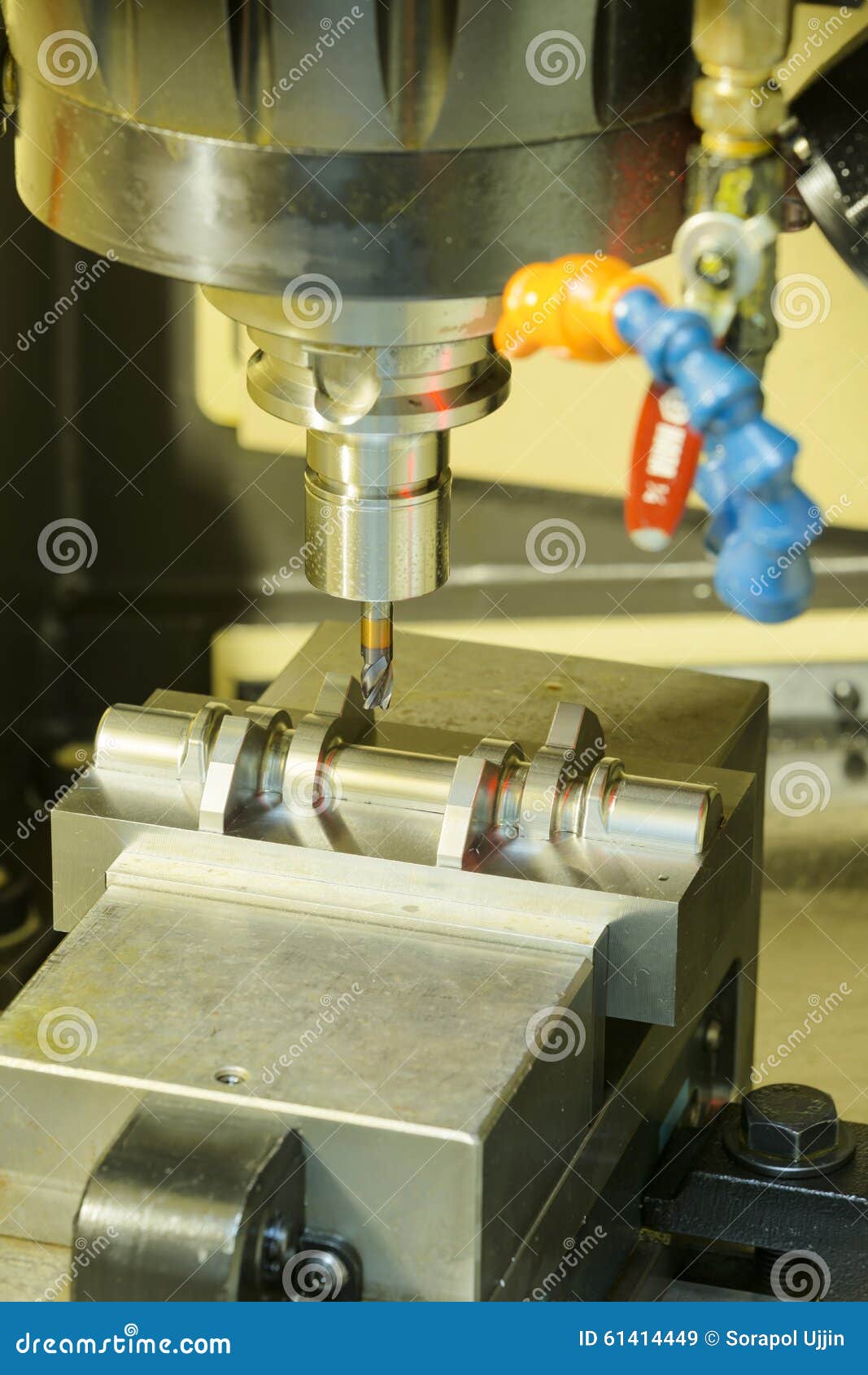 CNC Machining Center Cutting Mold Stock Image - Image of mold, industry ...