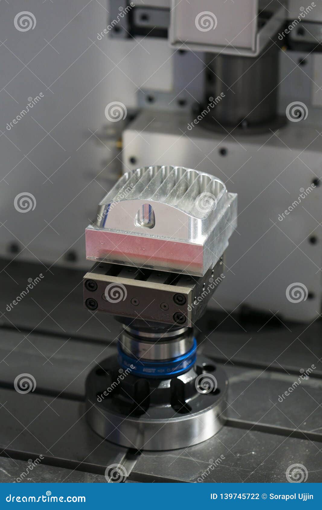 CNC Machining Center Cutting Mold Stock Photo - Image of tool ...