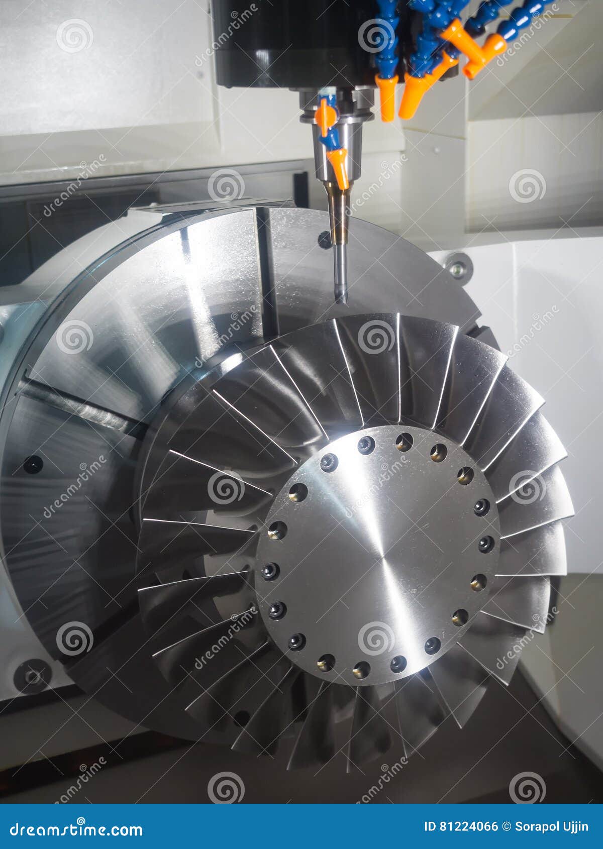 CNC Machining Center Cutting Mold Stock Photo - Image of tooling ...