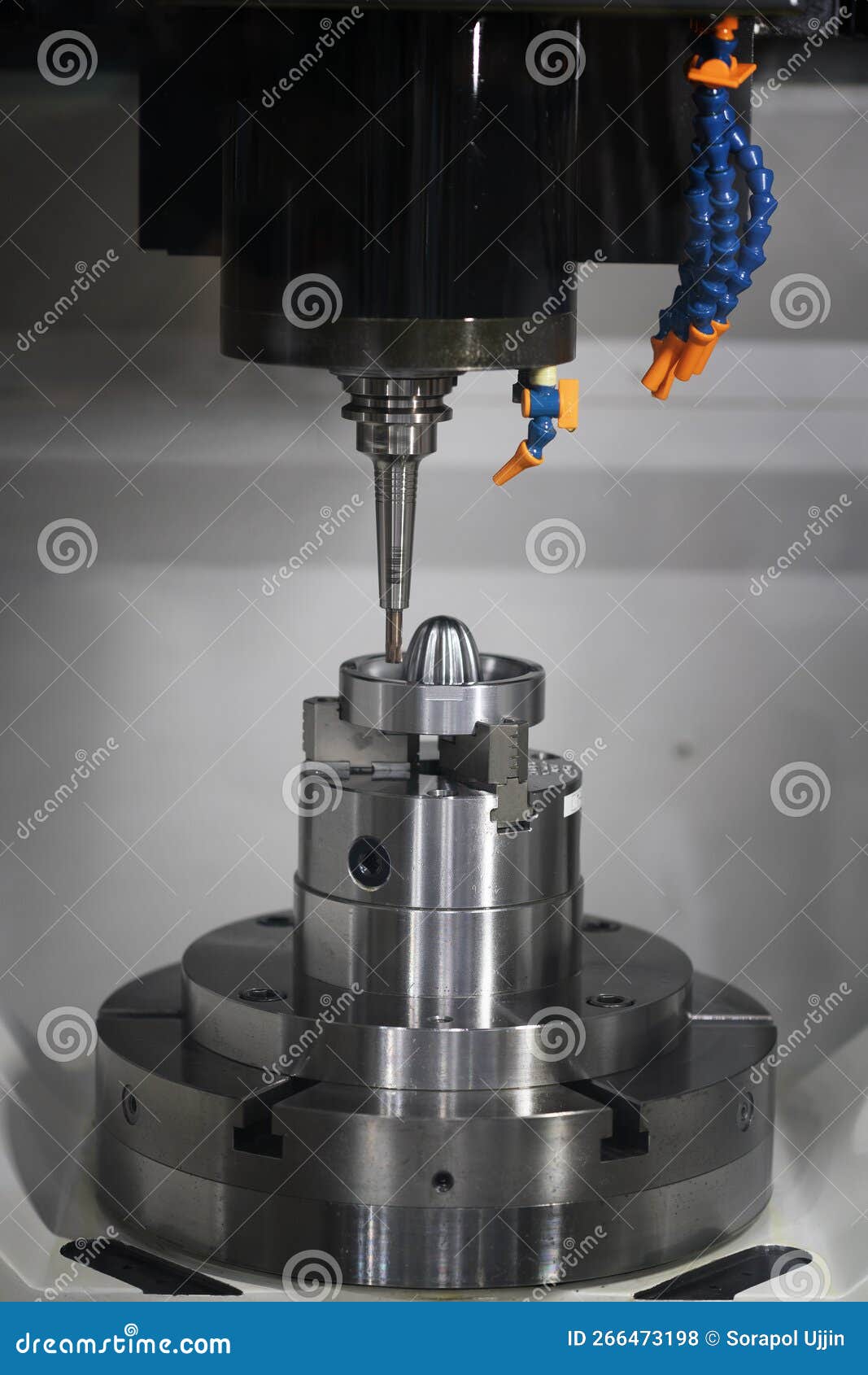 CNC Machining Center Cutting Precising Die Casting Pattern Stock Photo ...
