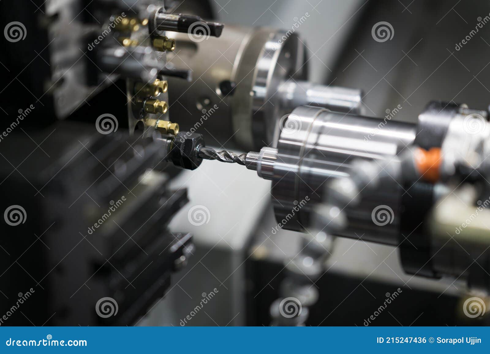 CNC Machining Center Spindle Stock Photo - Image of manufacture ...