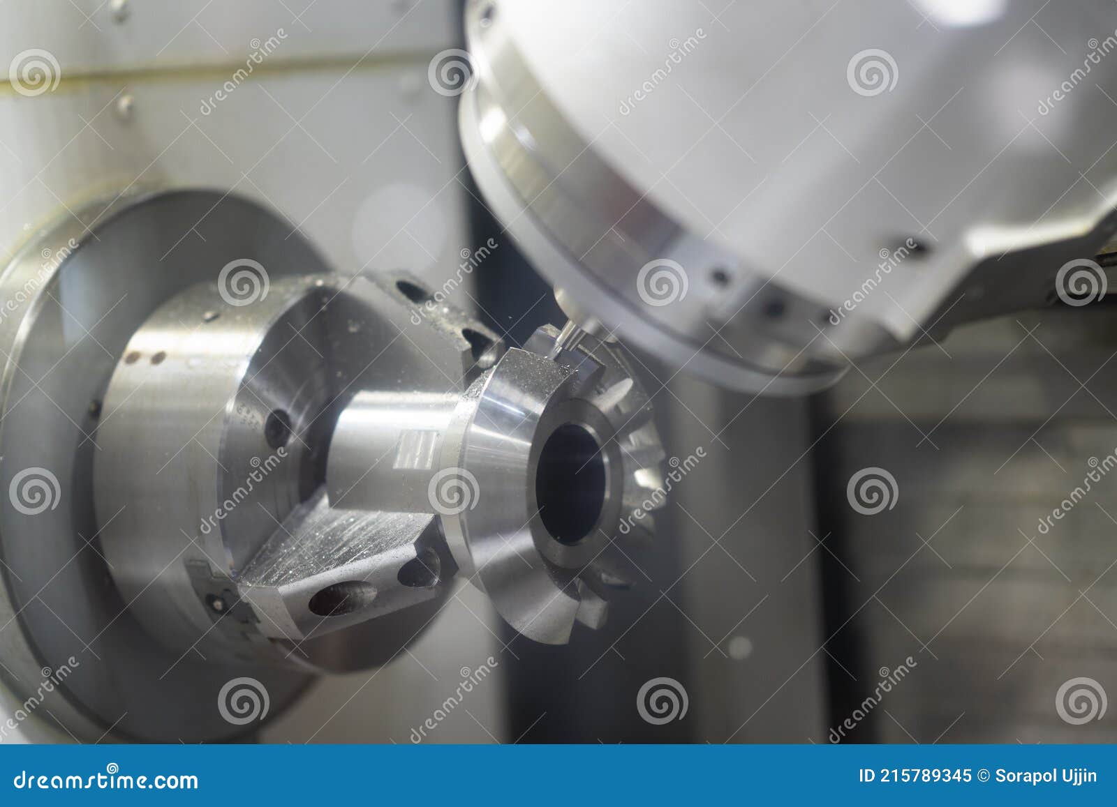 CNC Machining Center Spindle Stock Image - Image of machinery ...