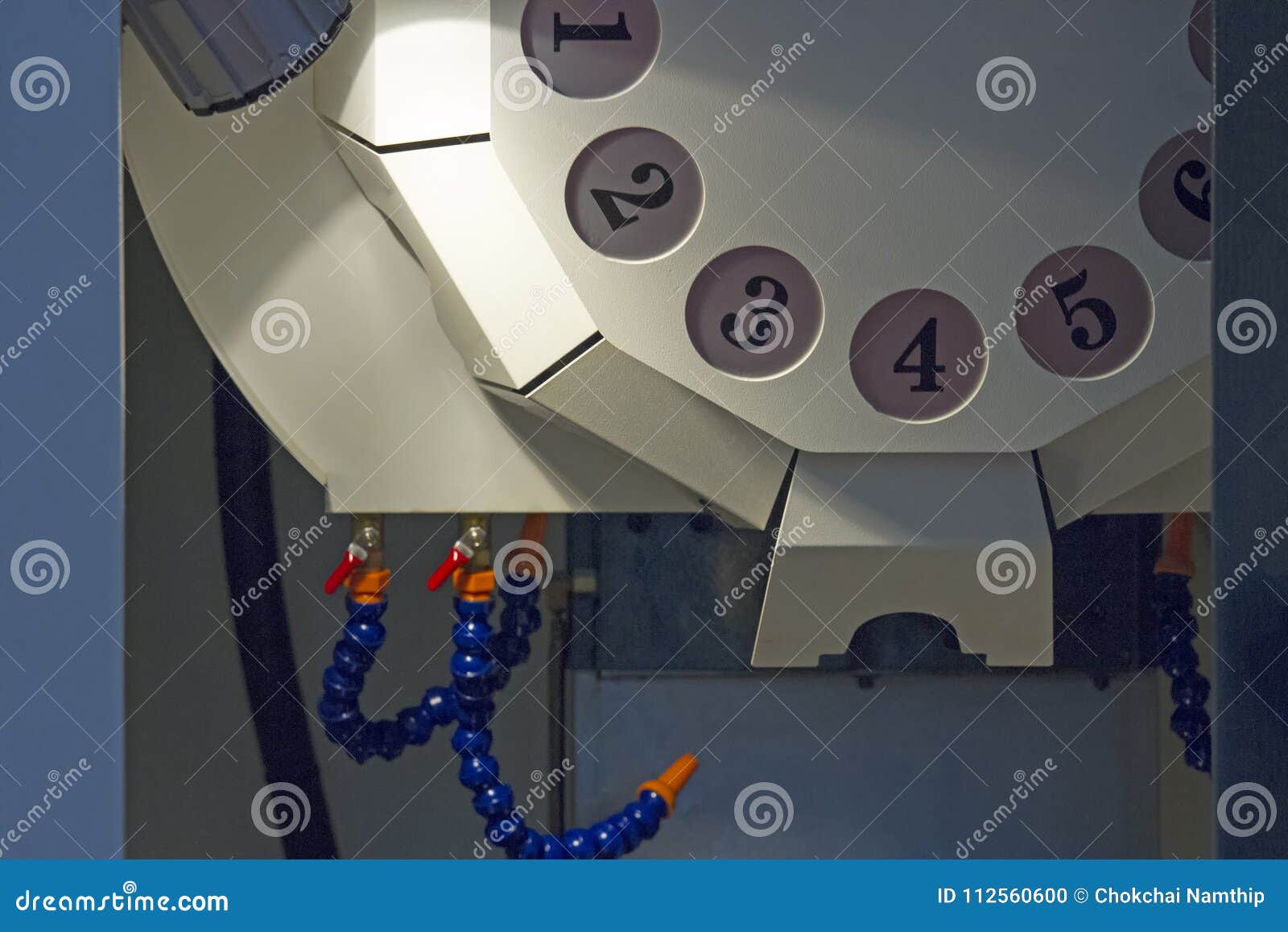 CNC Machining of Magazine Tool Show Number 1-5 Stock Photo - Image of ...