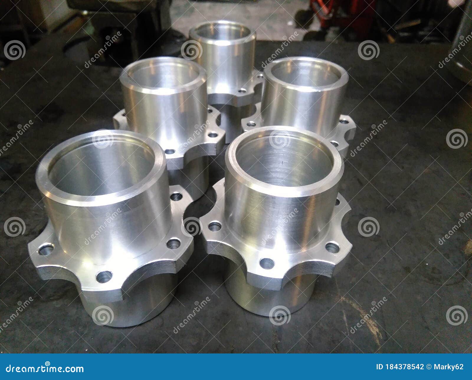 Cnc machining metal parts stock photo. Image of industrial - 184378542