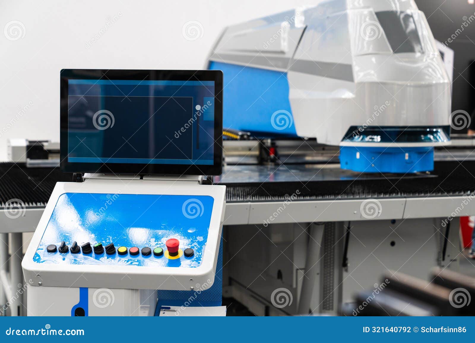 CNC Mashine. Motorized Maneuverable Tool is Controlled by a Computer ...