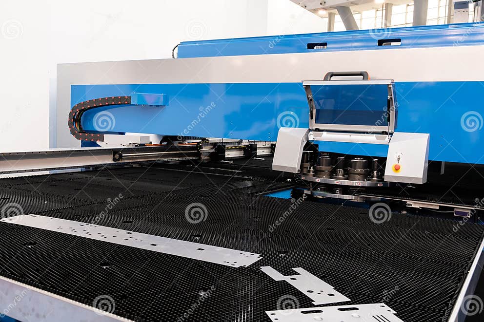 CNC Mashine. Motorized Maneuverable Tool is Controlled by a Computer ...