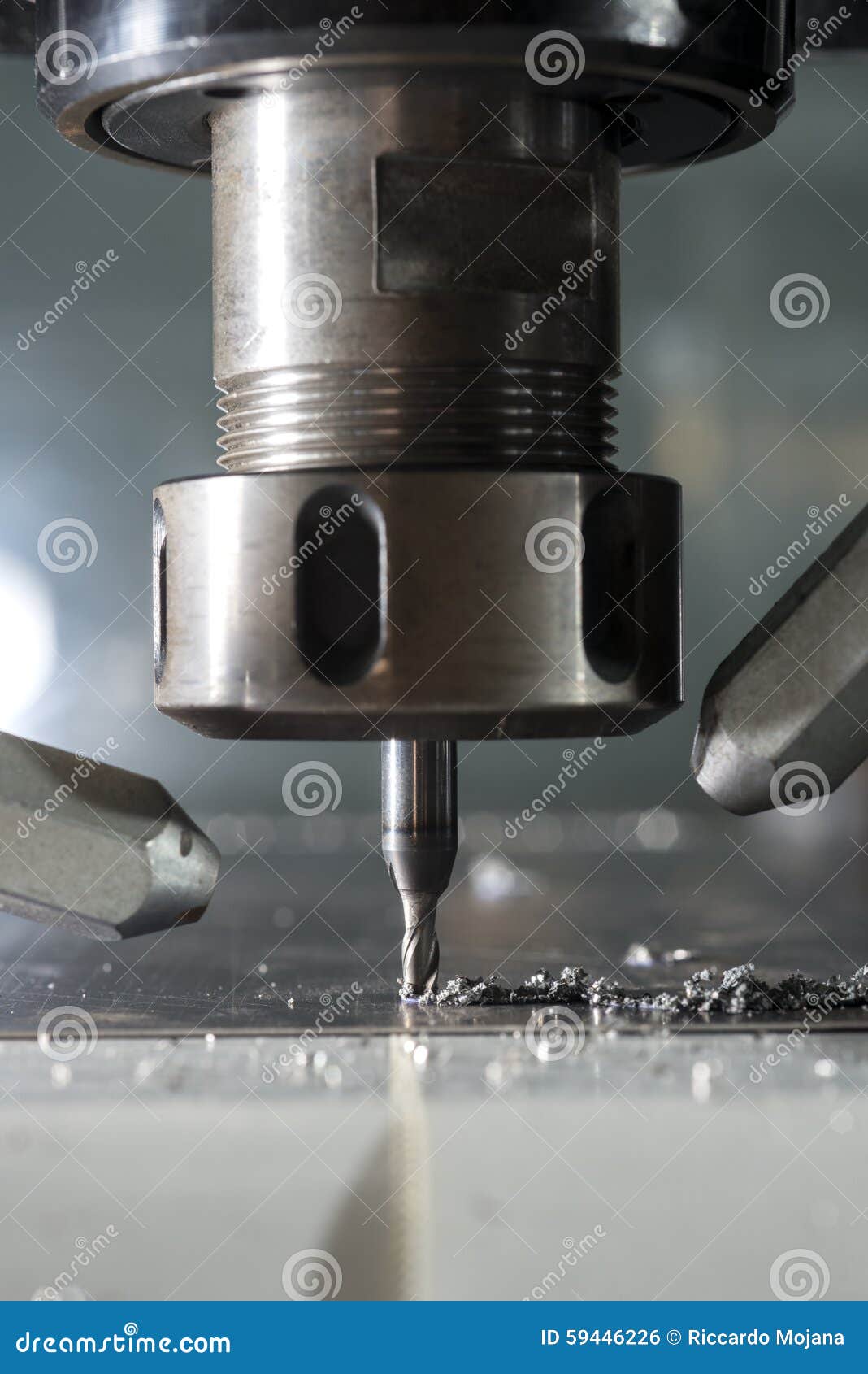 CNC Metal Machining by Mill Stock Photo - Image of automated, factory ...