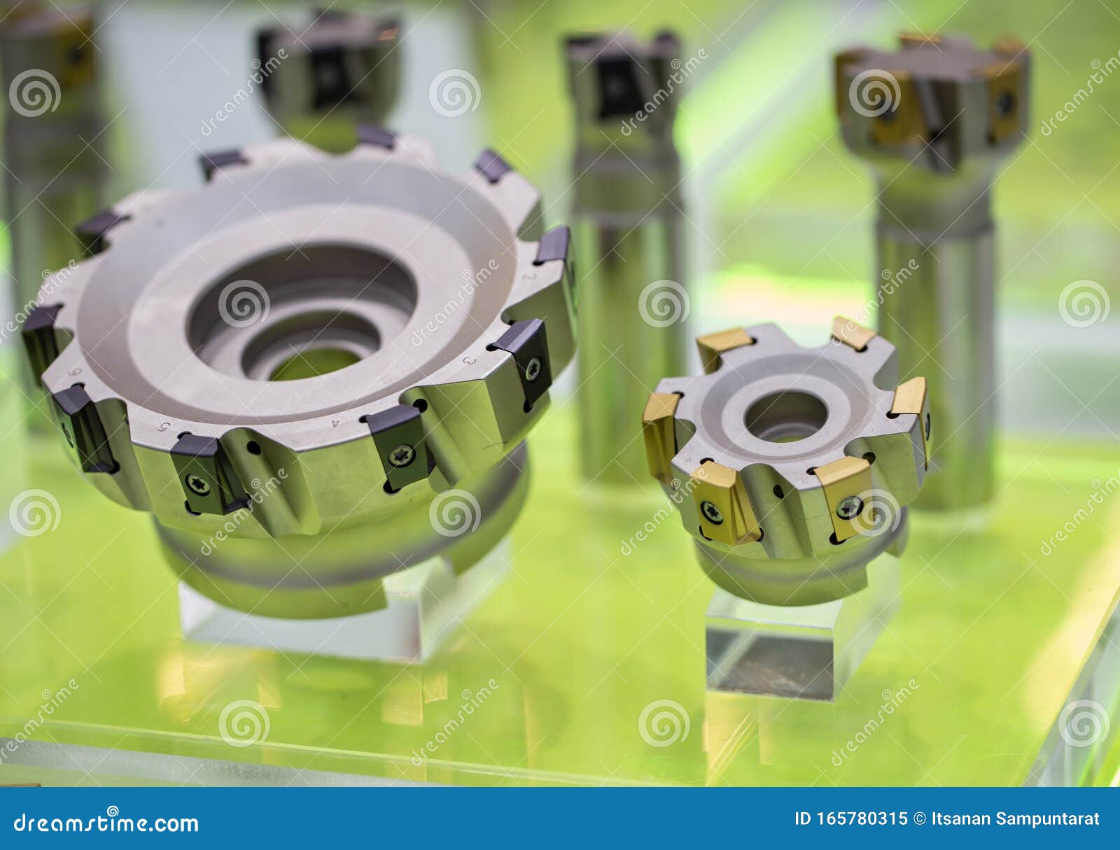 CNC milling cutter stock image. Image of head, engineering - 165780315