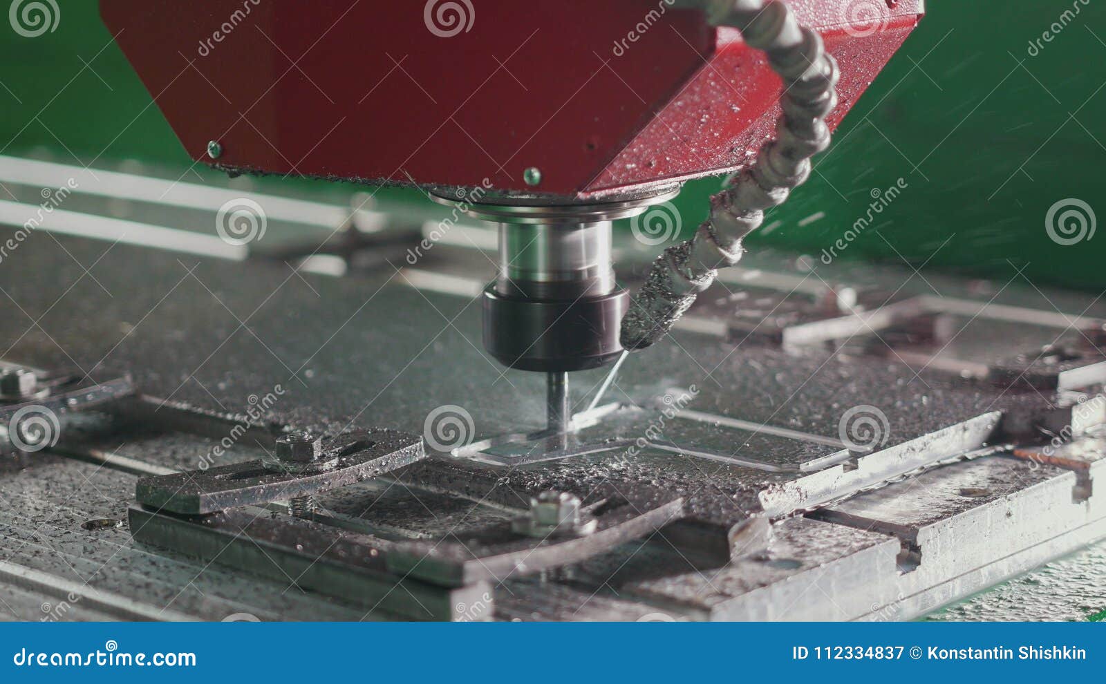 CNC Milling or Drilling Machine Stock Image - Image of equipment, power ...