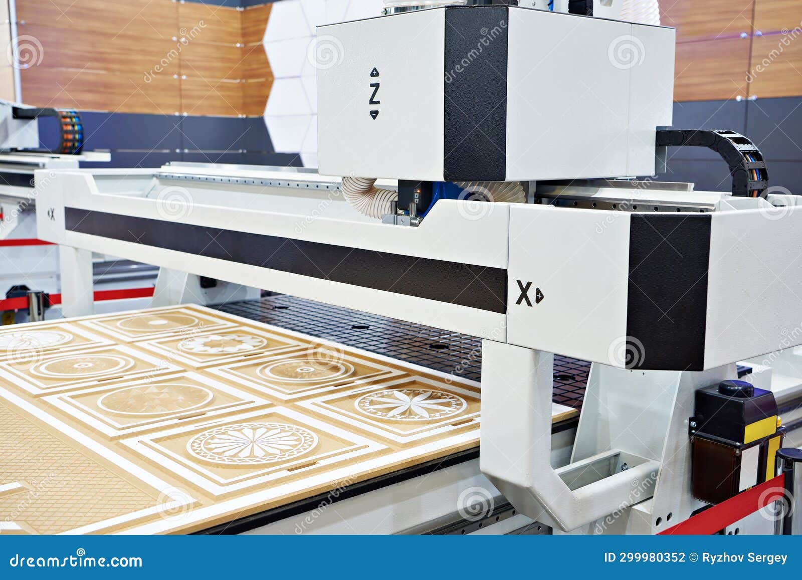 CNC Milling and Engraving Machine Stock Photo - Image of surface ...