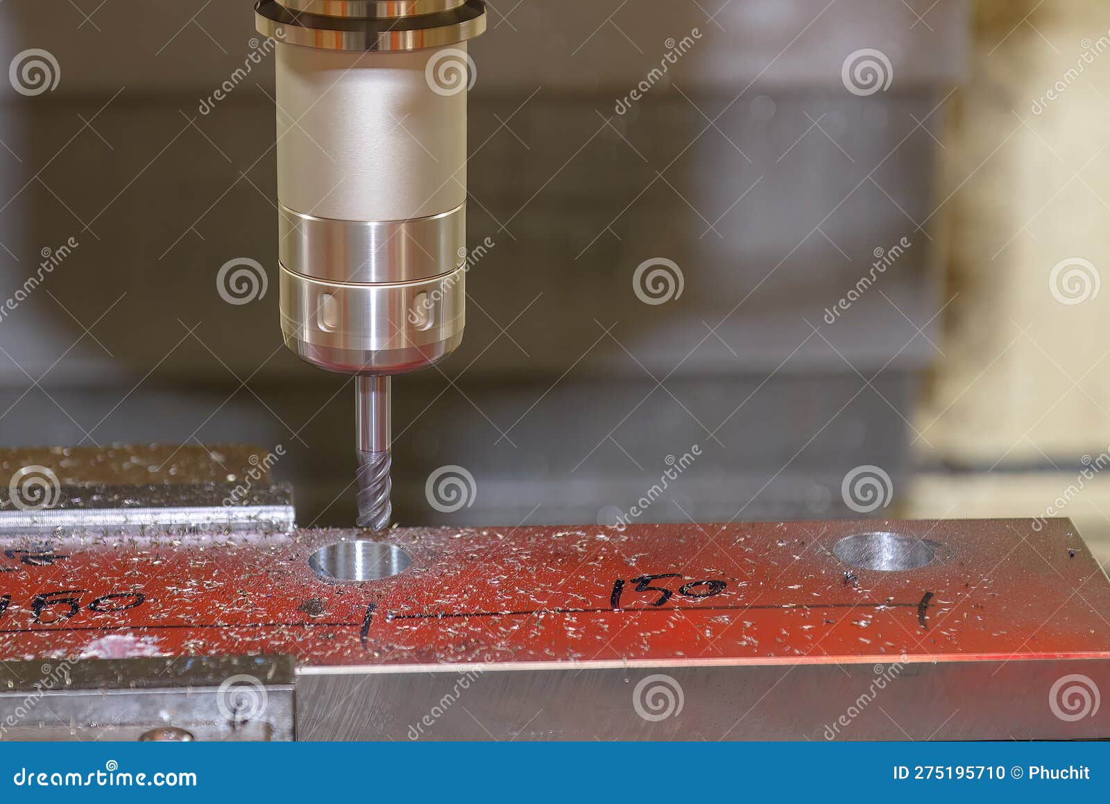 The CNC Milling Machine Cutting Injection Mold Part by Solid Ball End ...