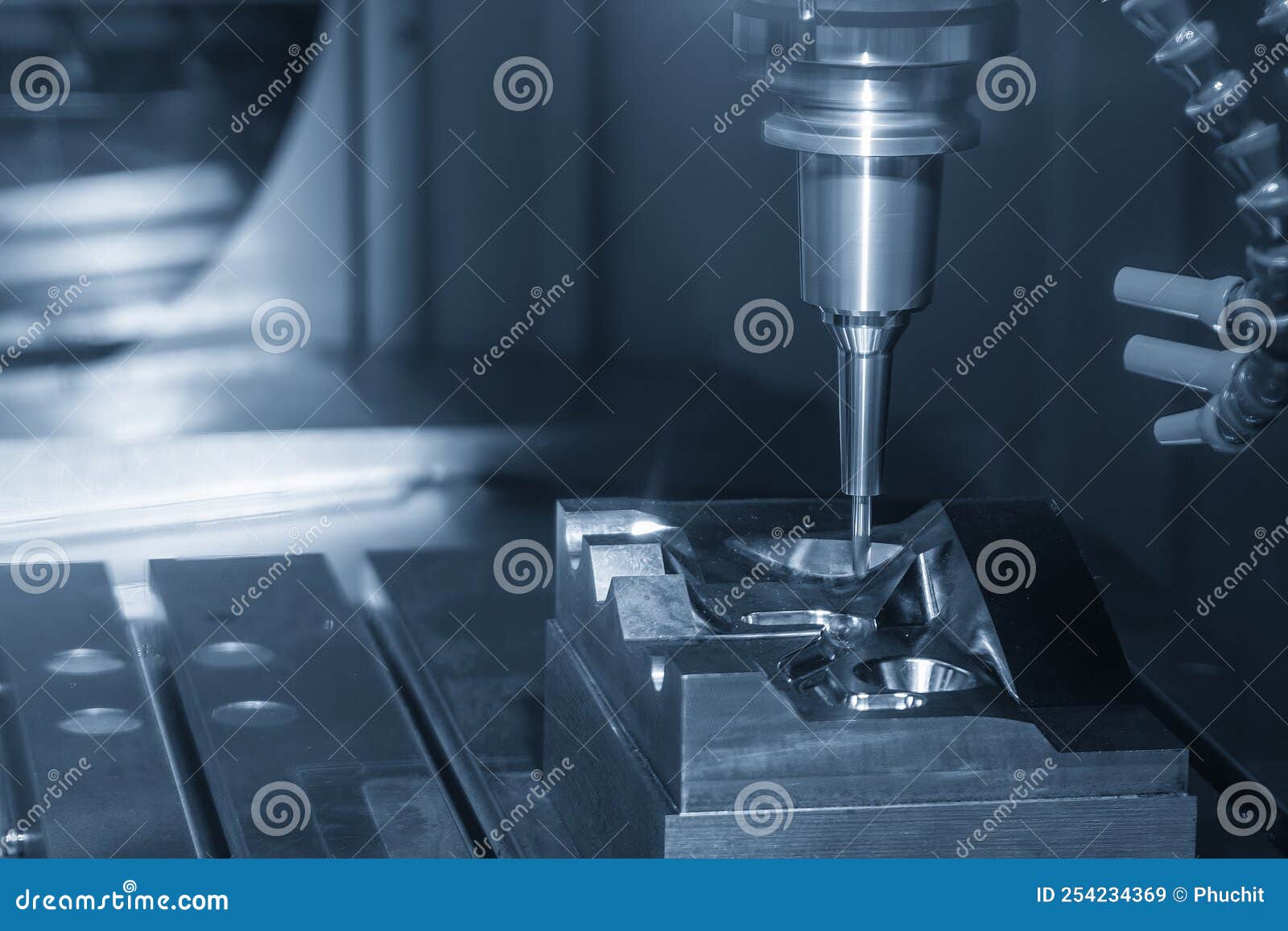 The CNC Milling Machine Cutting Press Die by Solid Ball End Mill Tool ...