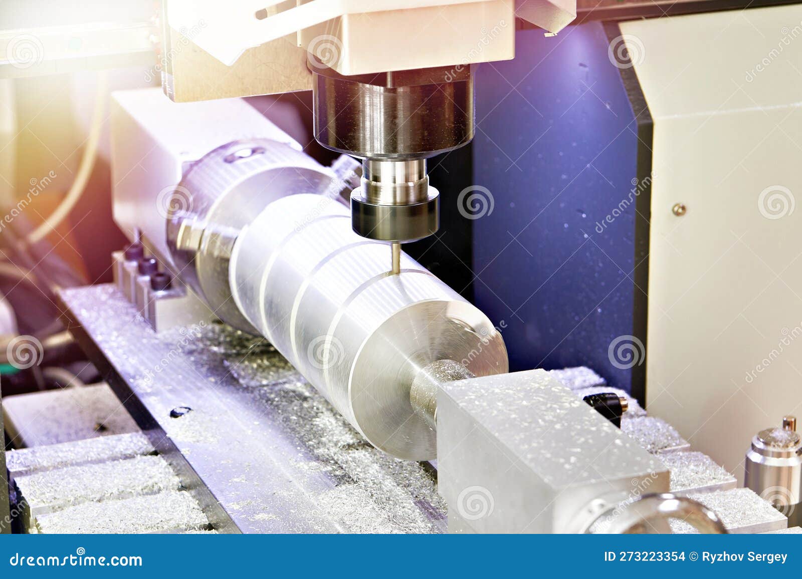 CNC milling machine stock photo. Image of tool, cutter - 273223354