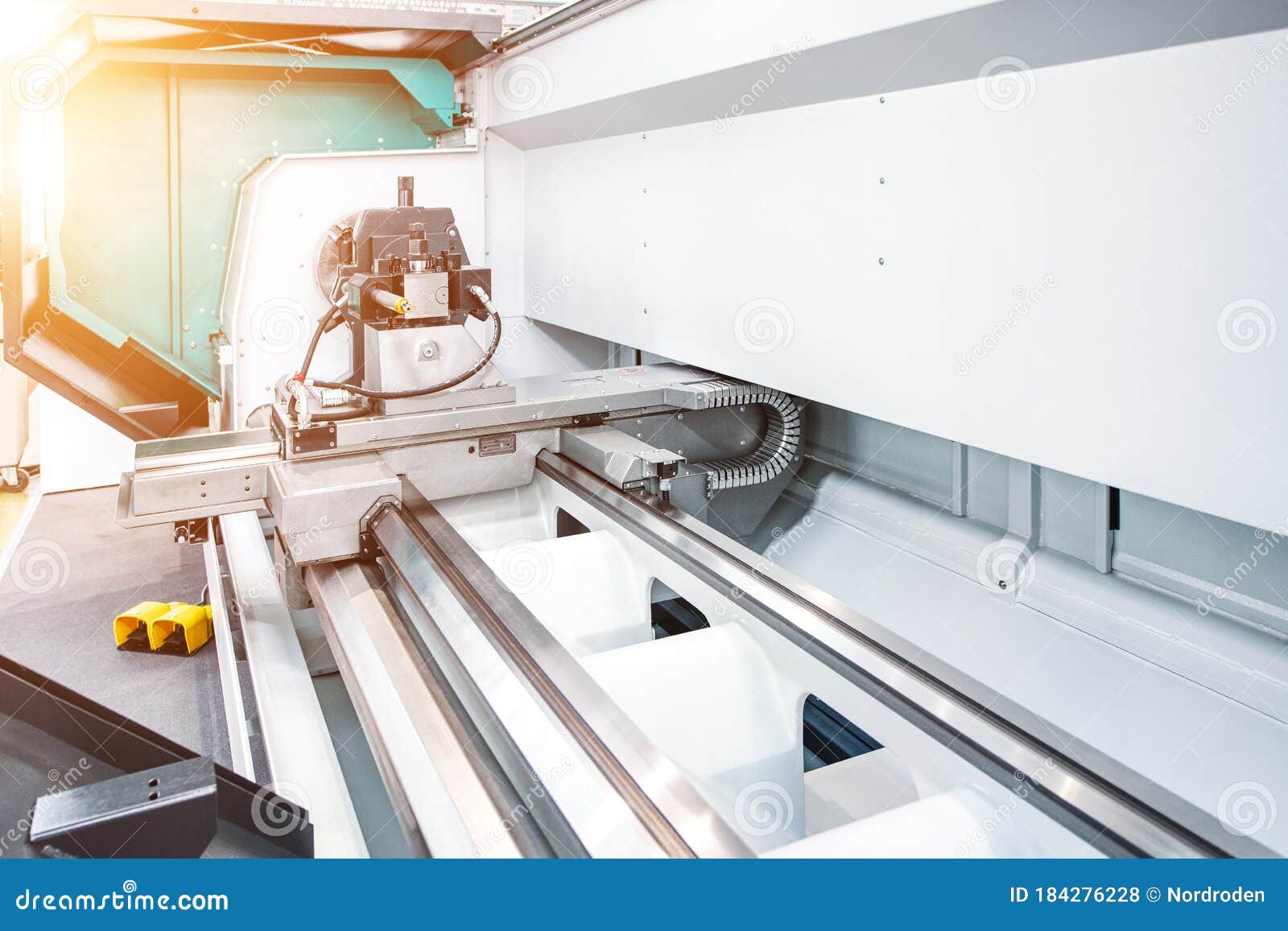 CNC Milling Machine, Modern Automatic Metal Processing Equipment. Stock ...