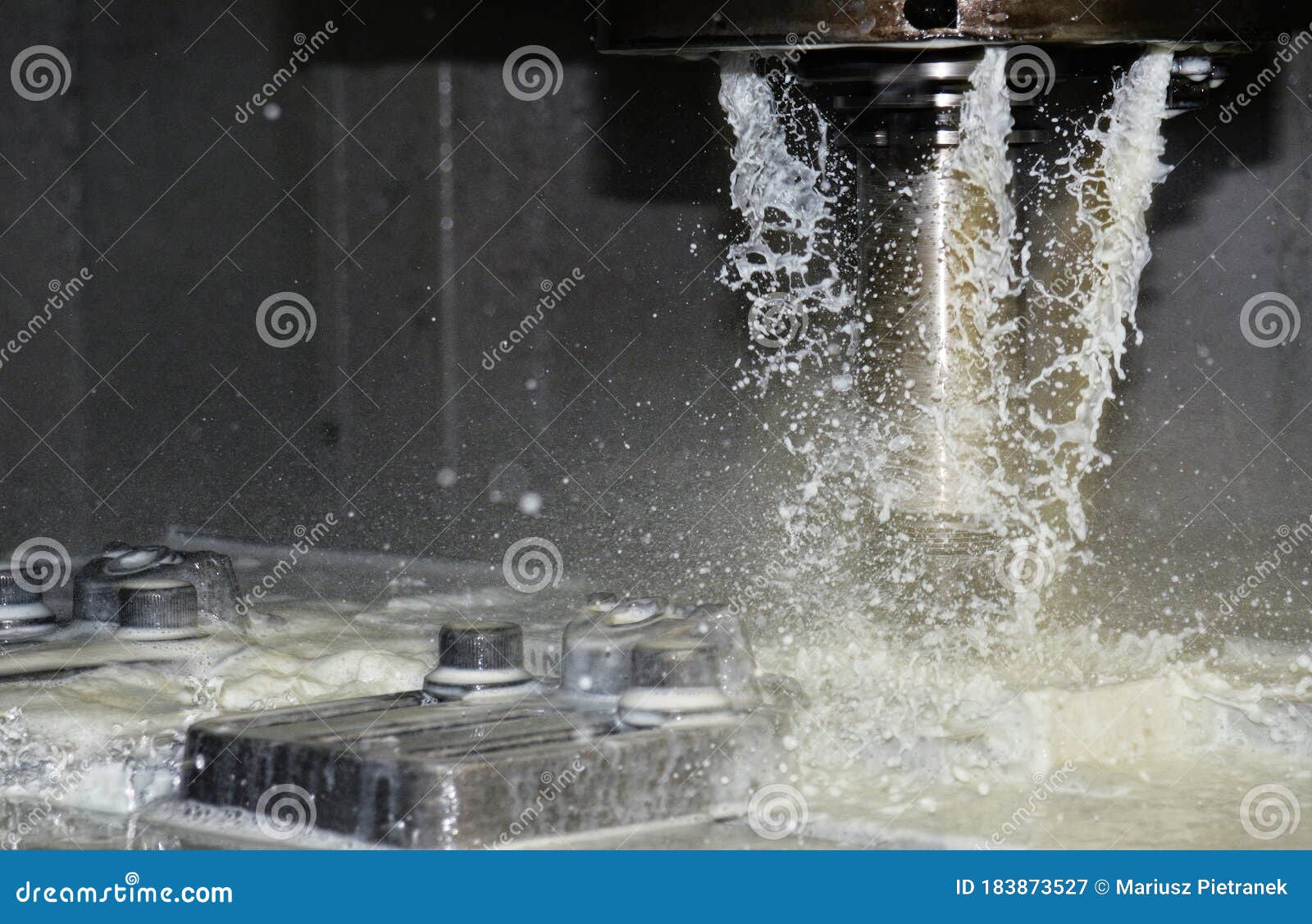 Cnc Milling Machine in Work Stock Image - Image of industrial ...