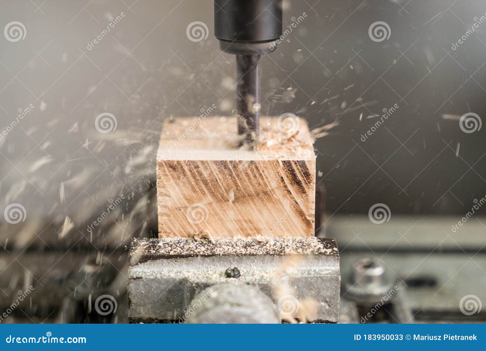 Cnc Milling Machine in Work Stock Image - Image of lathe, carbide ...