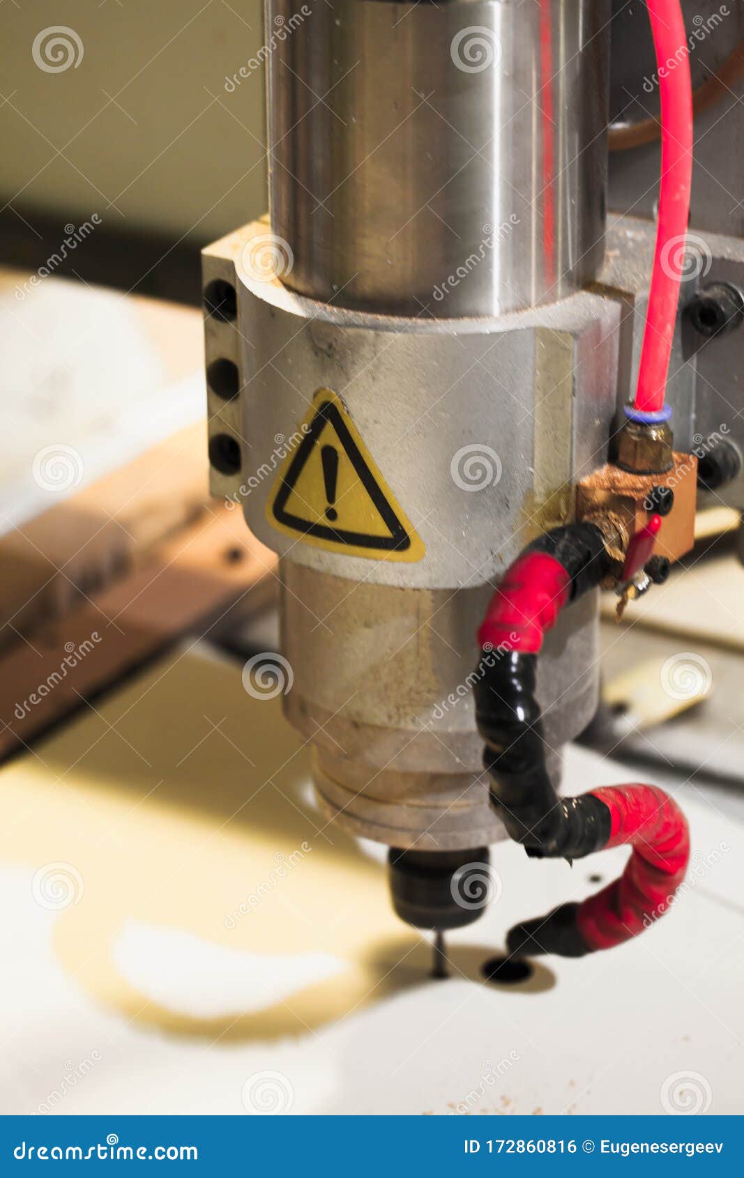 CNC milling machine works stock photo. Image of precision - 172860816