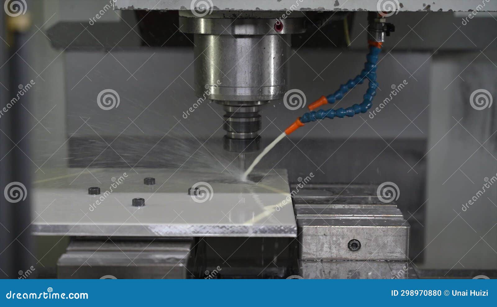 Cnc Modern Milling Machine Cutting a Mould Stock Footage - Video of ...