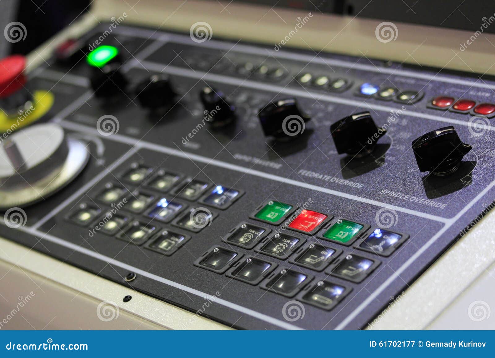 CNC operator panel stock image. Image of industry, mill - 61702177