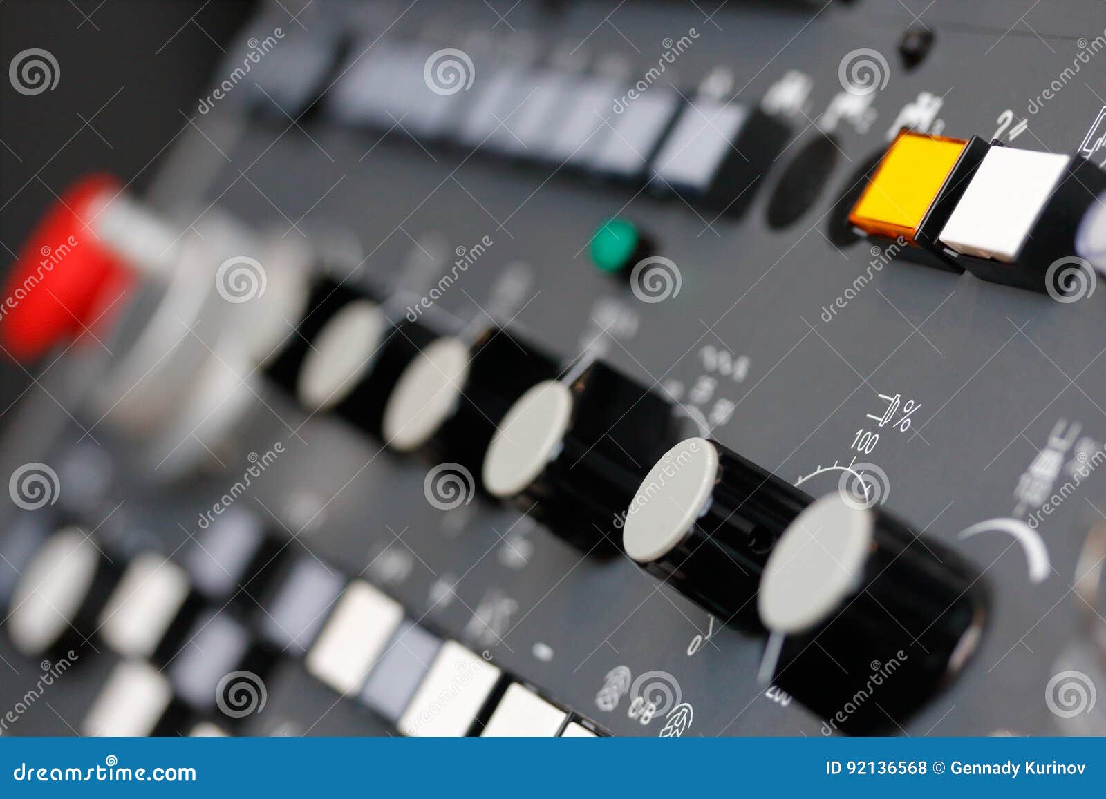 Cnc panel stock photo. Image of metal, digital, industrial - 92136568