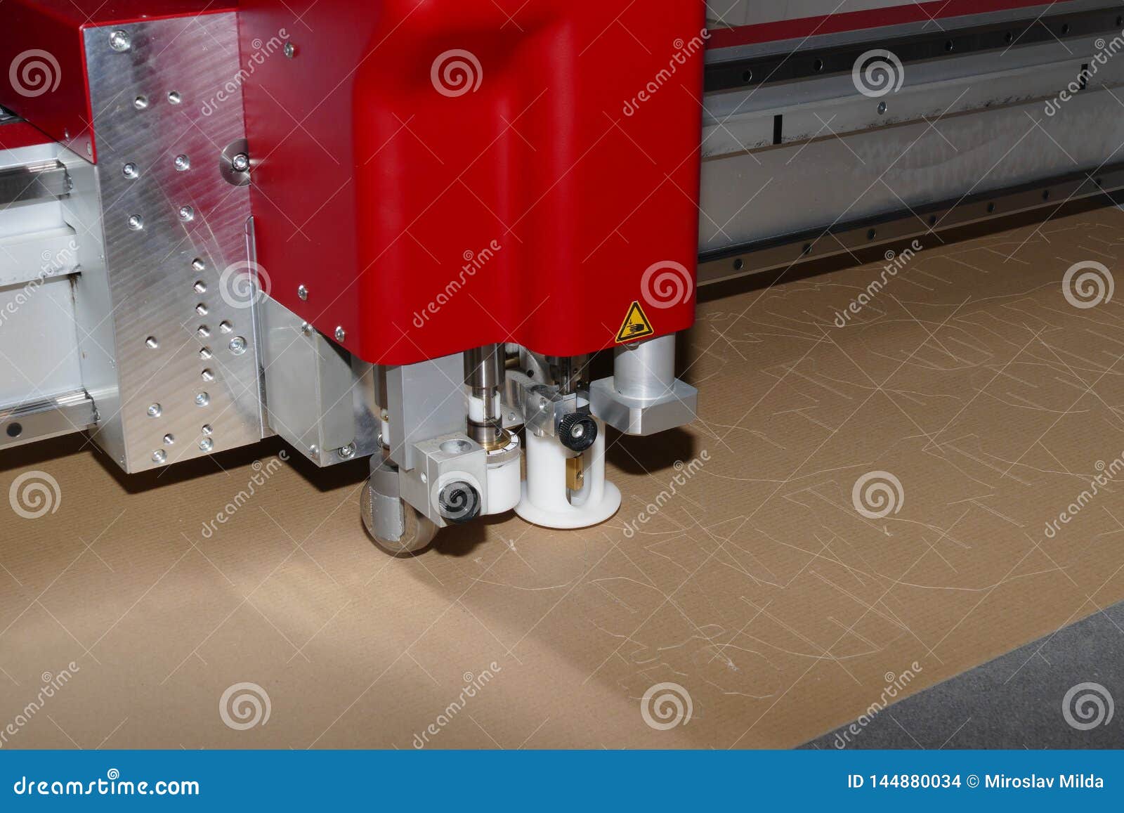 Cnc paper cutter machine stock photo. Image of manufacturing - 144880034