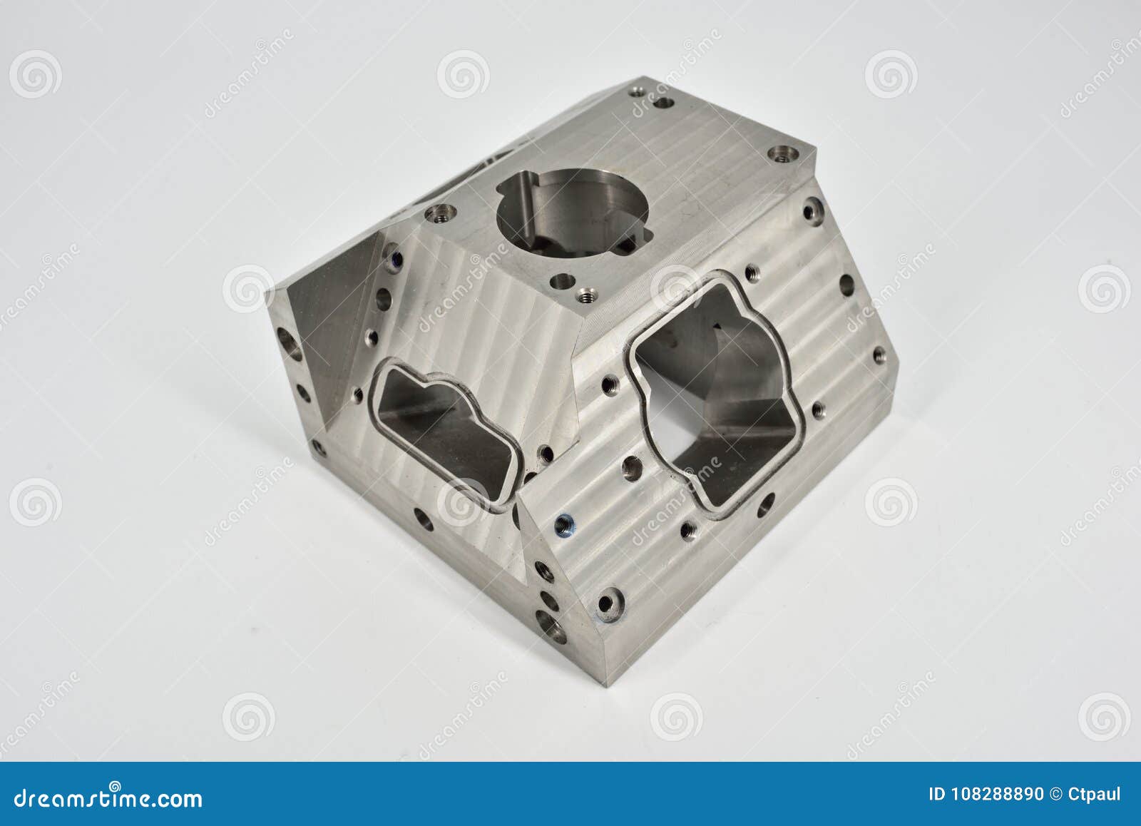 CNC Precision part stock photo. Image of precision, steel - 108288890