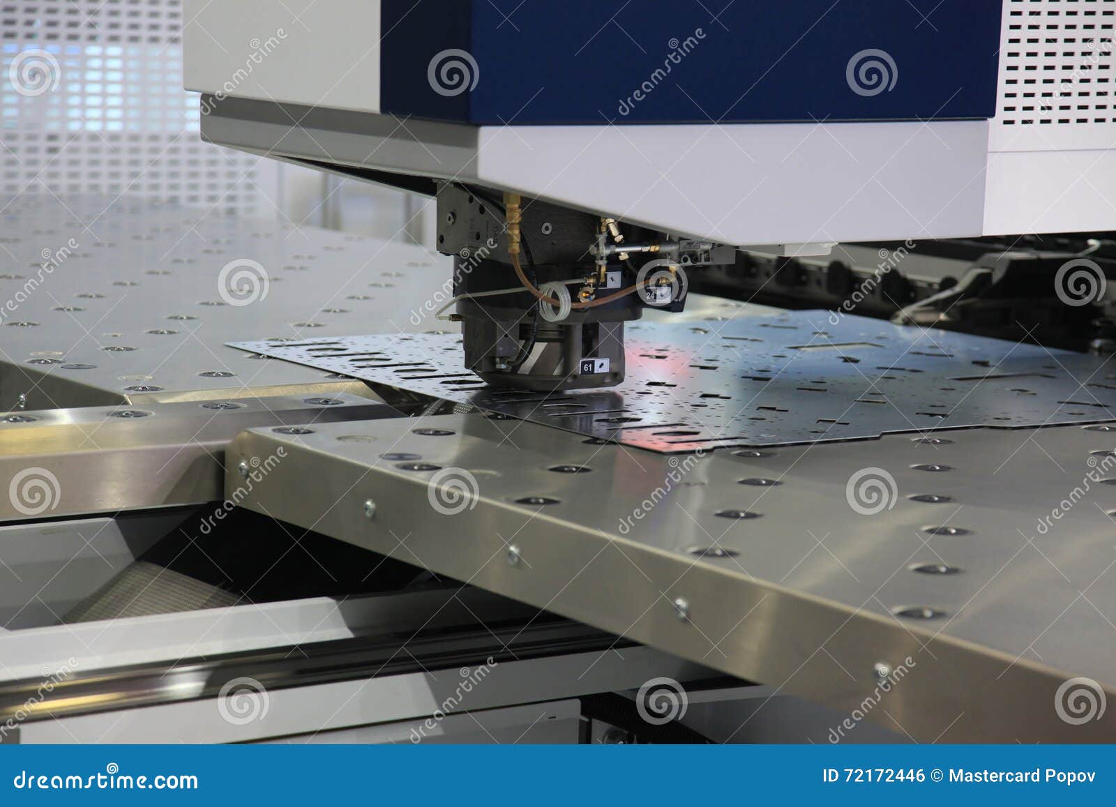 CNC punching machine stock photo. Image of production - 72172446