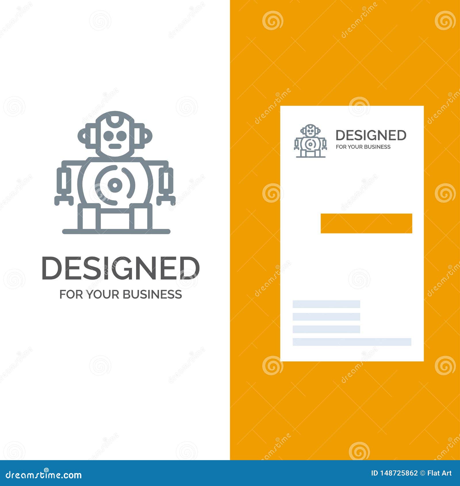 Cnc, Robotics, Technology Grey Logo Design and Business Card Template ...